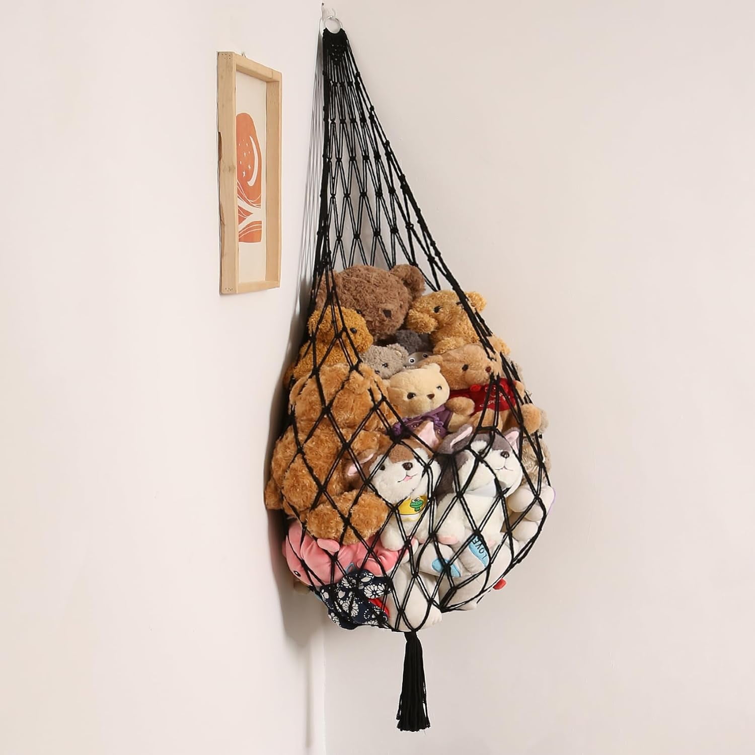 Stuffed Animal Hammock Corner Hanging Net for Stuffy Animal Storage ...