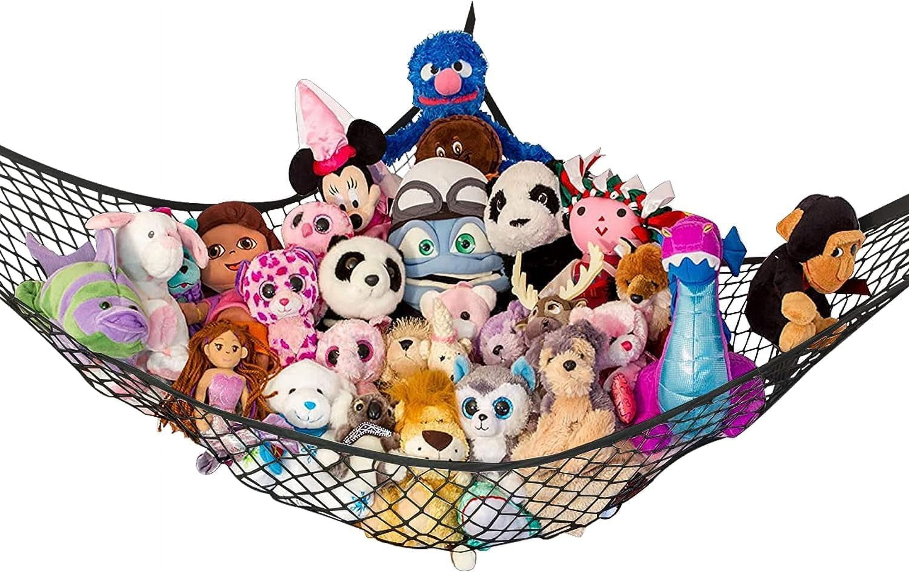 Stuffed Animal Hammock | Corner Hanging Organizer, Toy Storage, Stuffed ...