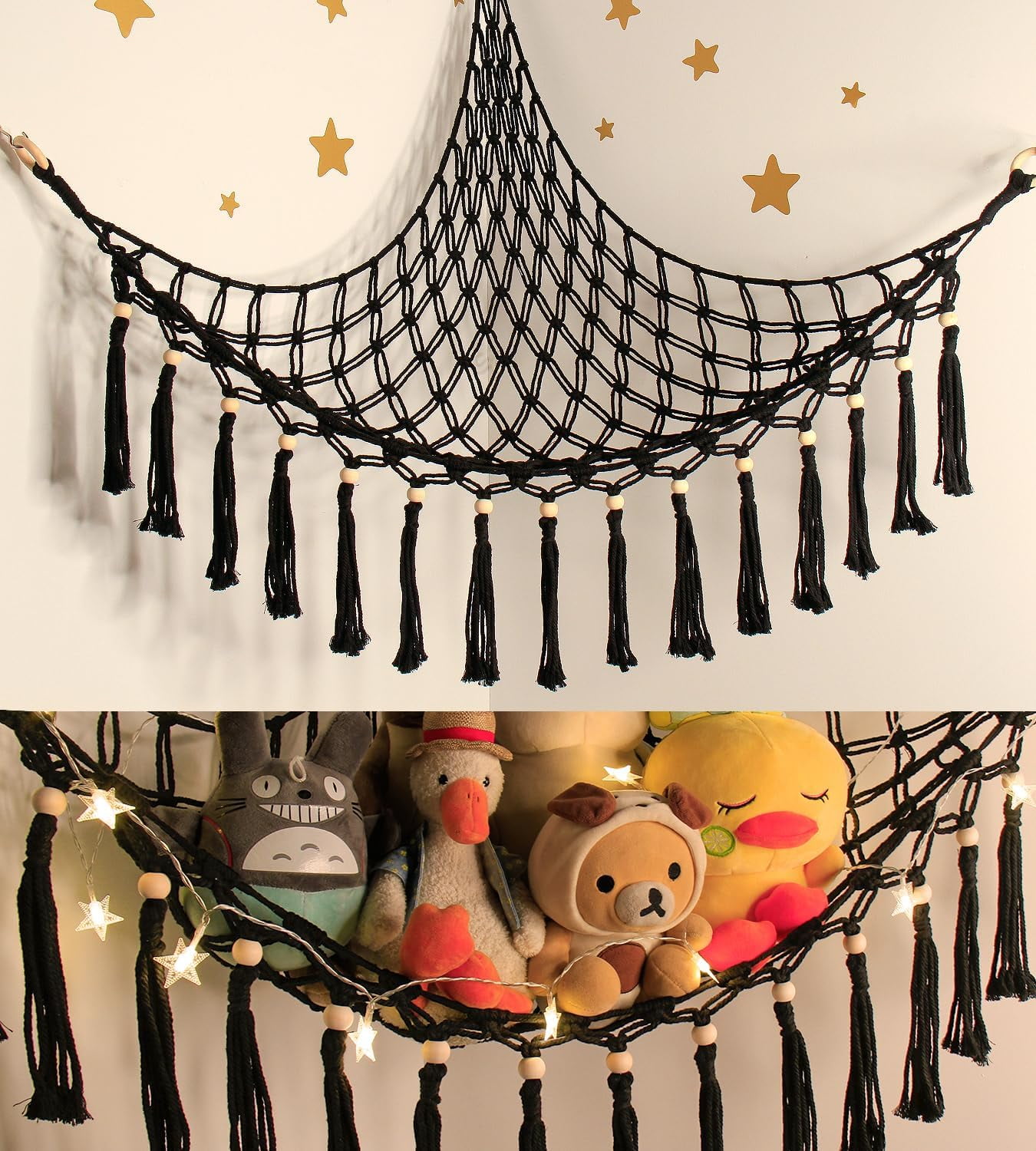 Stuffed Animal Hammock Corner Storage - Toy Hammock Net Organizer with ...
