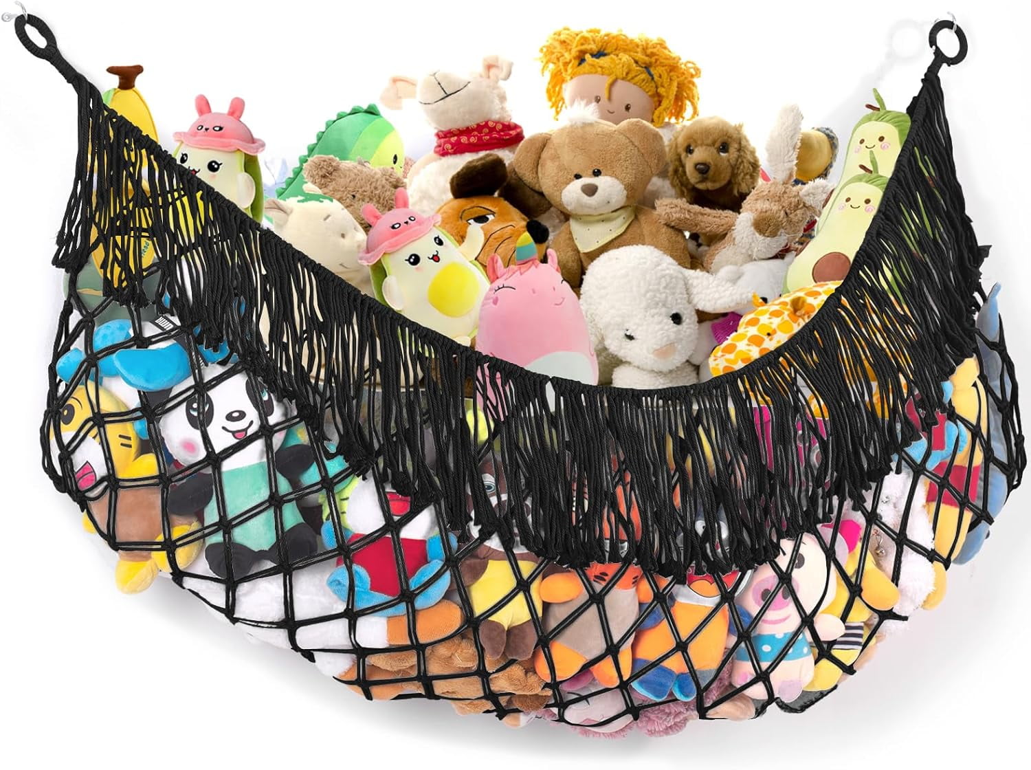 Stuffed Animal Hammock - Extra Large 63'' Long, Stuffed Animal Storage ...