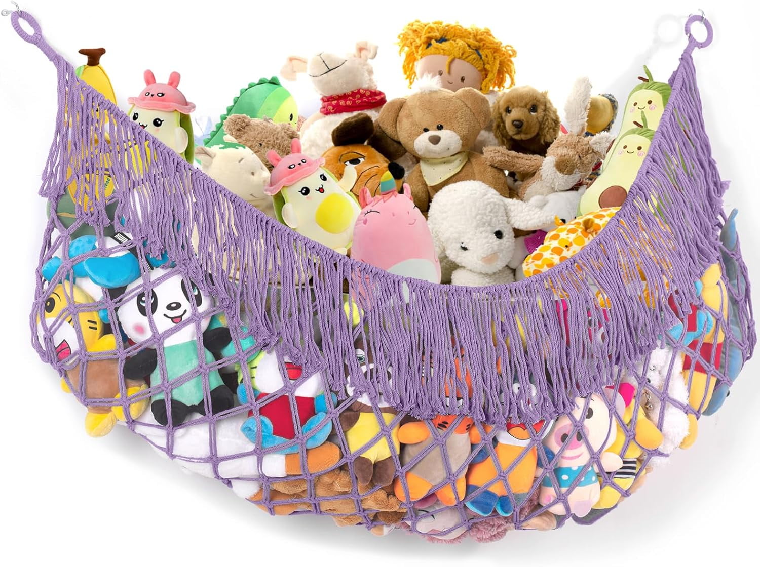 Stuffed Animal Hammock - Extra Large 63'' Long, Stuffed Animal Storage ...