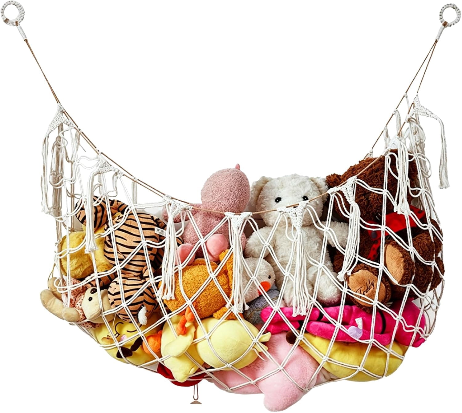 Stuffed Animal Hammock Net, Extra Large 60'' Long Wall Hanging Stuffed ...