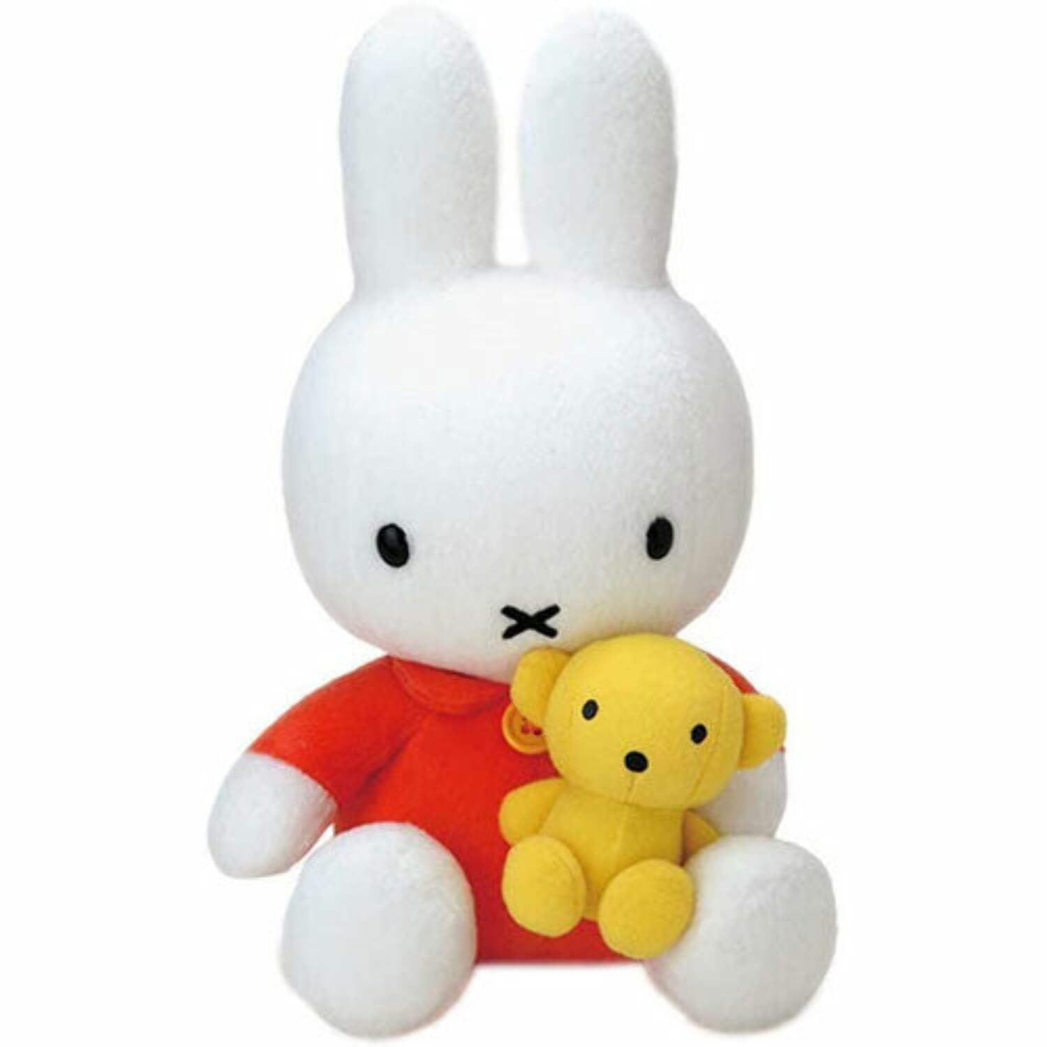 Stuffed Animal Miffy Plush Holding Bear - Walmart.com