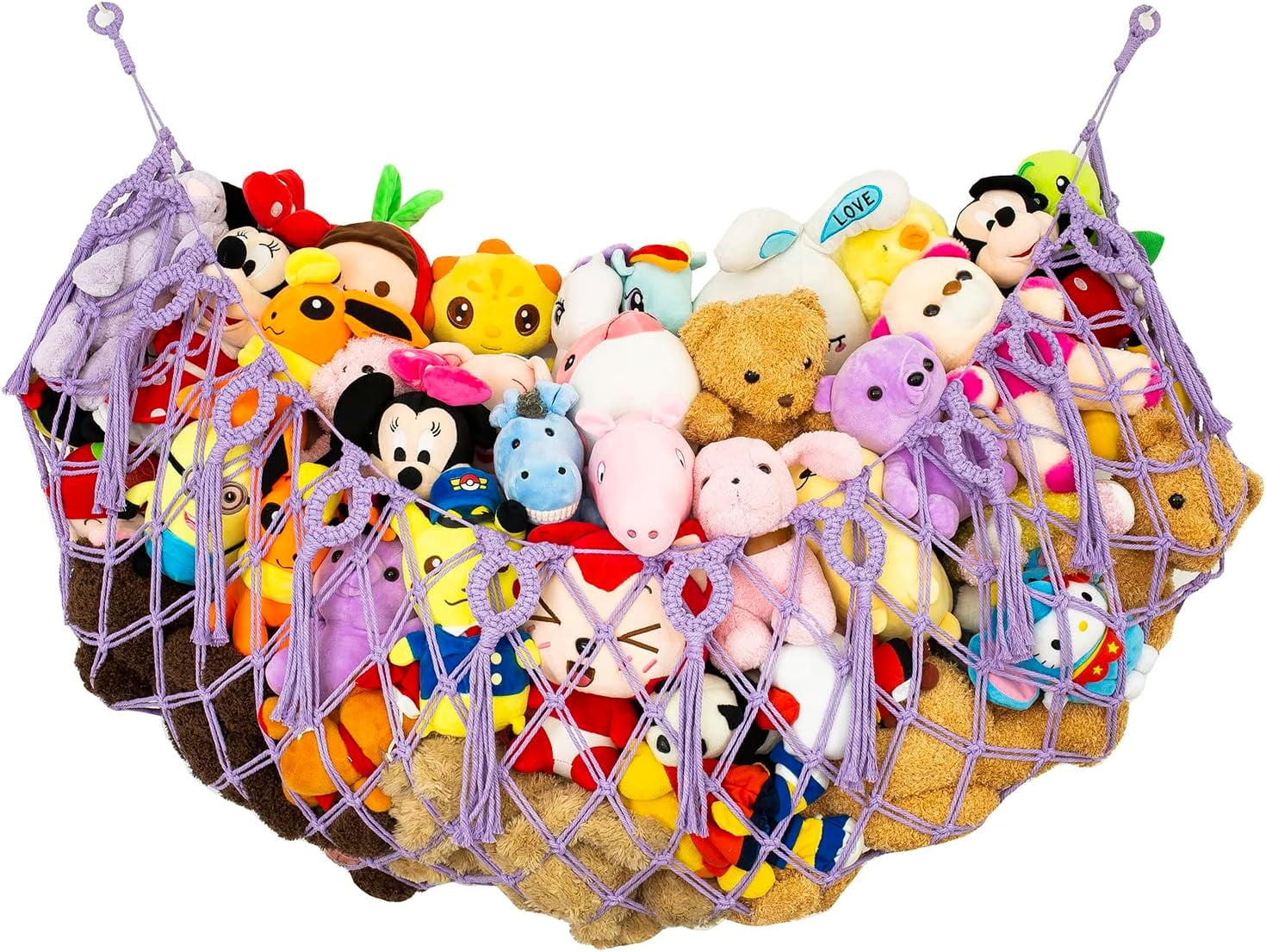 Stuffed Animal Net or Hammock for Flat Wall Hanging Net for Stuffed ...