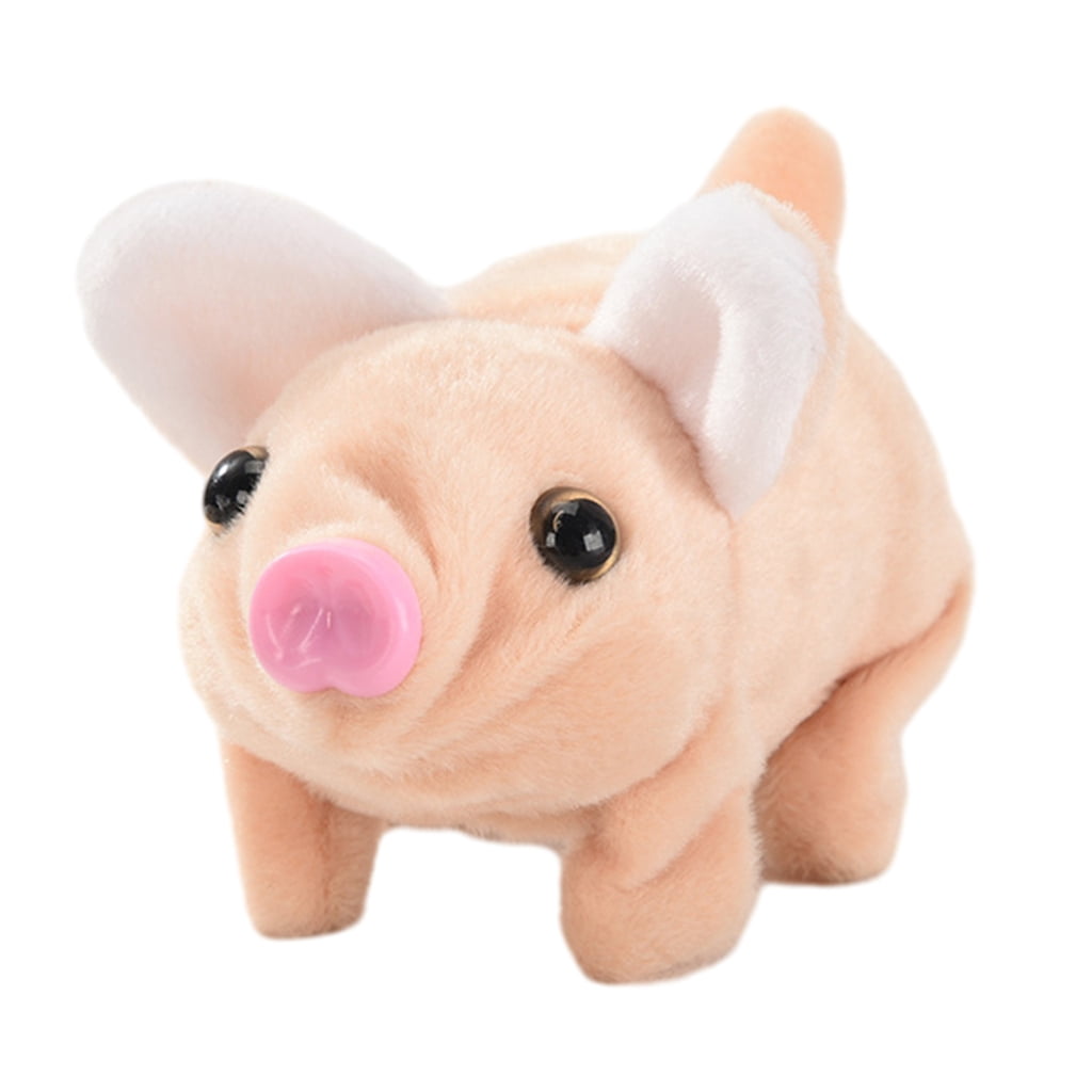 Stuffed Animal Oinking Walking Pig Nose Twitching Electric Plush Toy ...