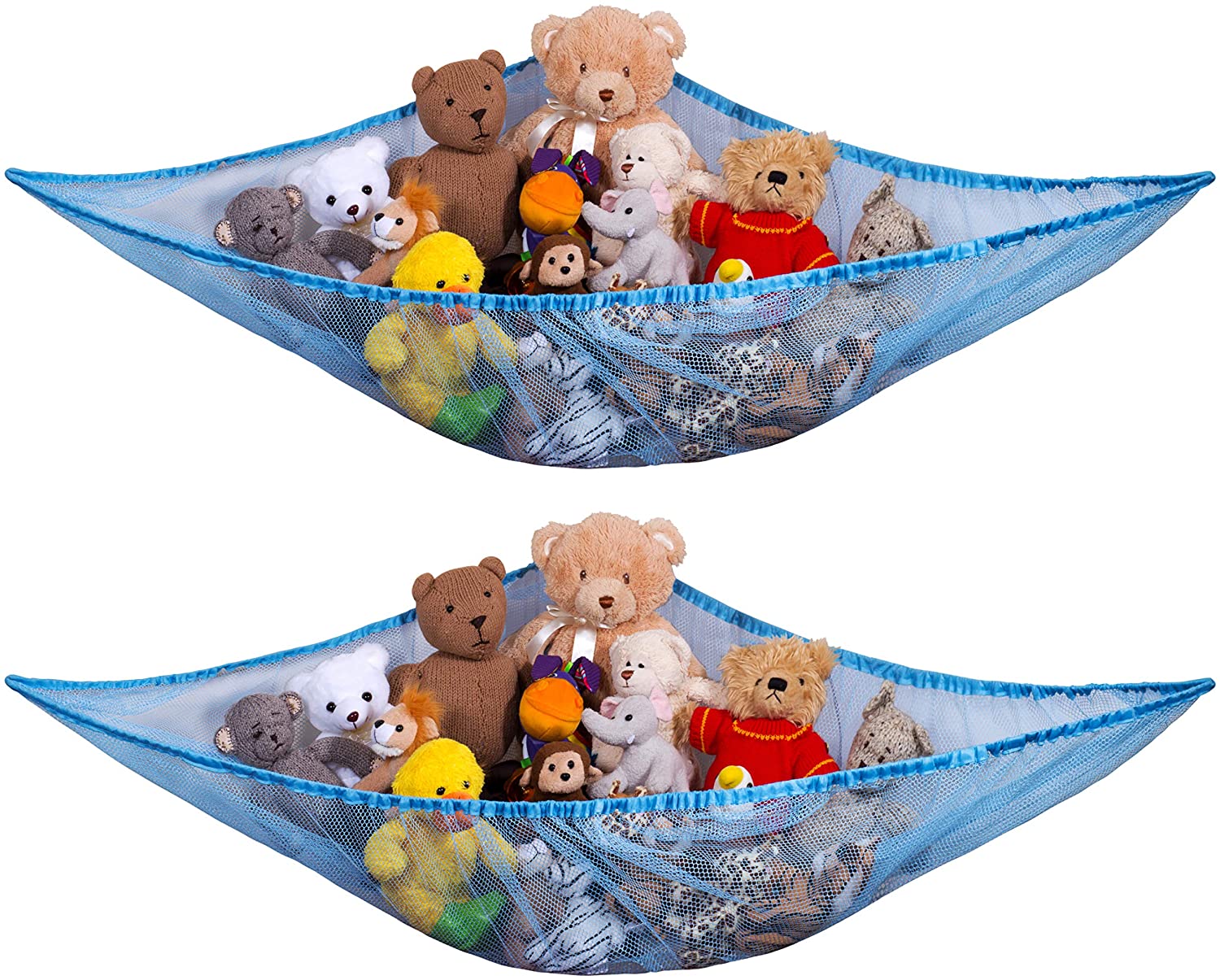 Stuffed Animal Organizer Hammock, Mesh Toy Storage Net for Kids Room ...