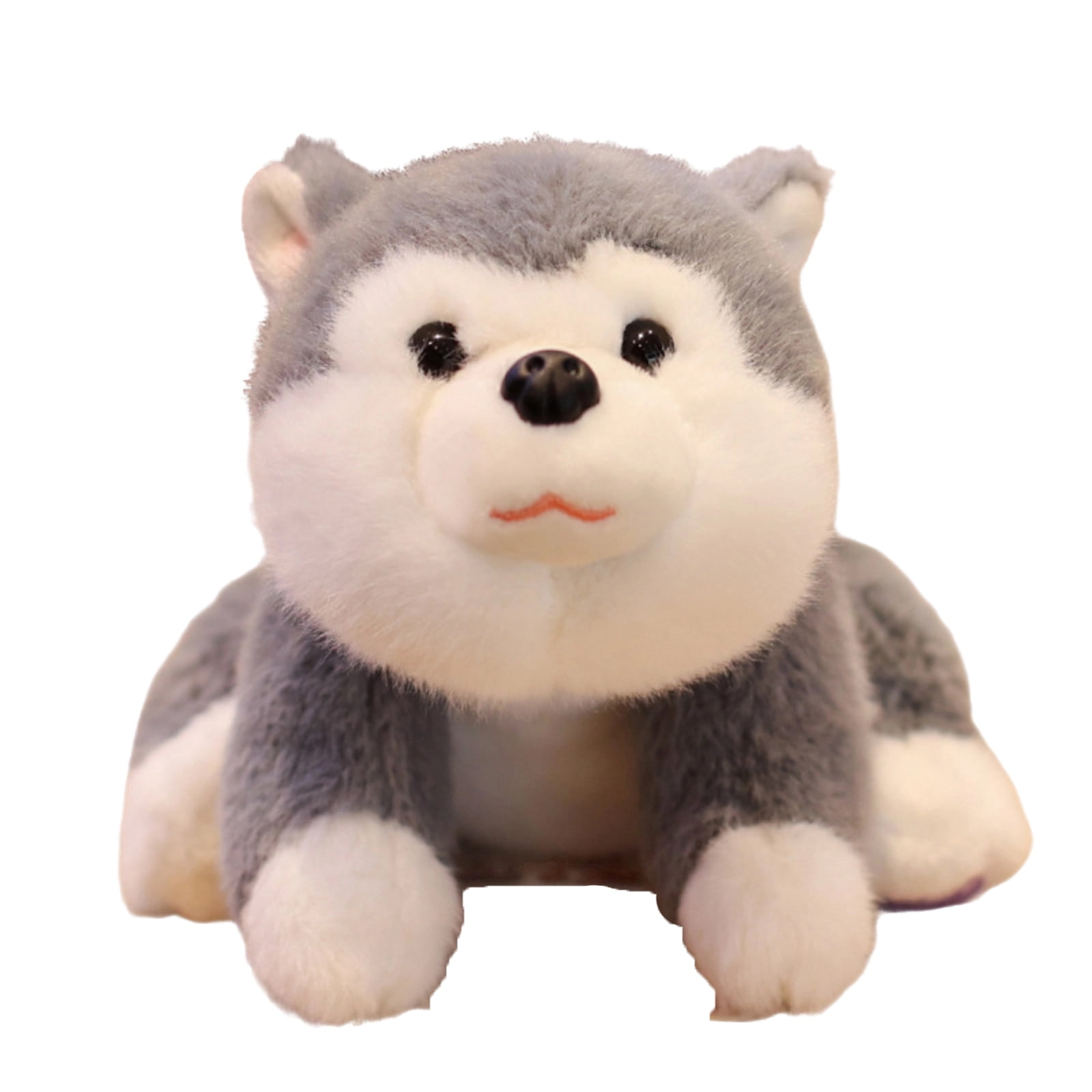 Stuffed Animal Plush Toys Soft Husky Dog Shaped Pillow for Kids and ...