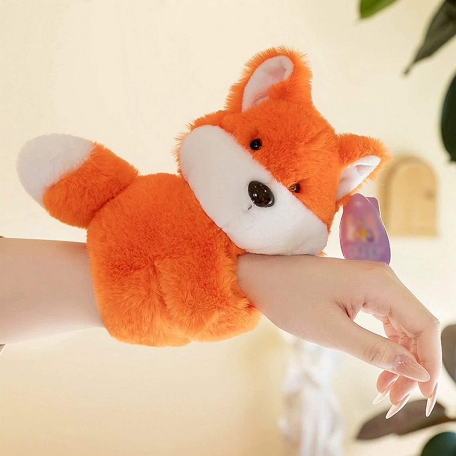 Stuffed Animal Slap Bracelet Novel Interactive Plush Toy Wearable Plush ...