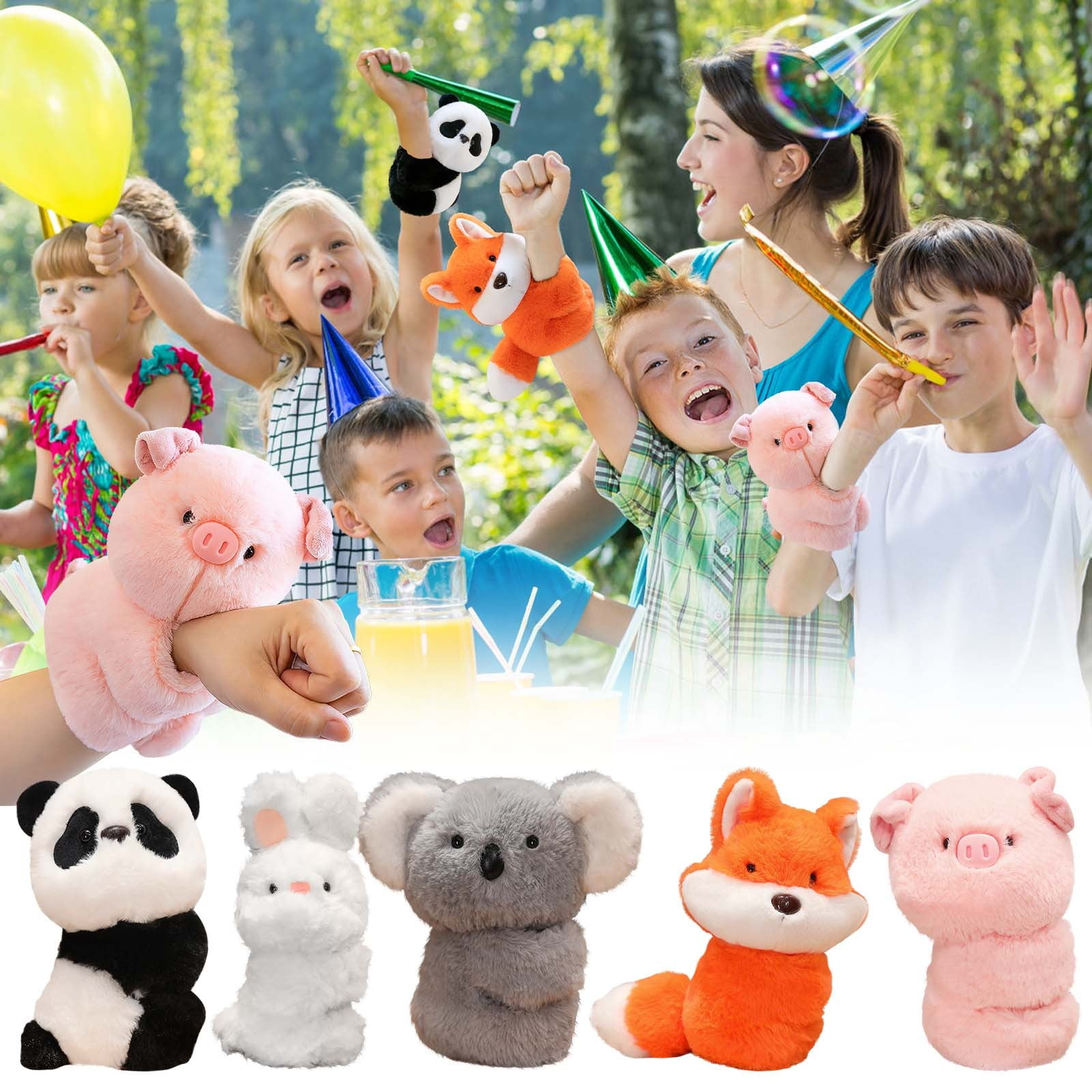 Stuffed Animal Slap Bracelets Plush Animal Slap Bracelets Cute Wrist ...