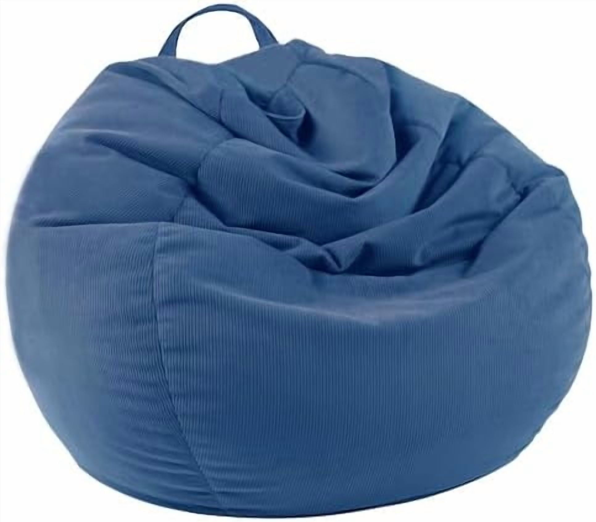 Stuffed Animal Storage Bean Bag Chair Cover (No Filler) For Kids and ...