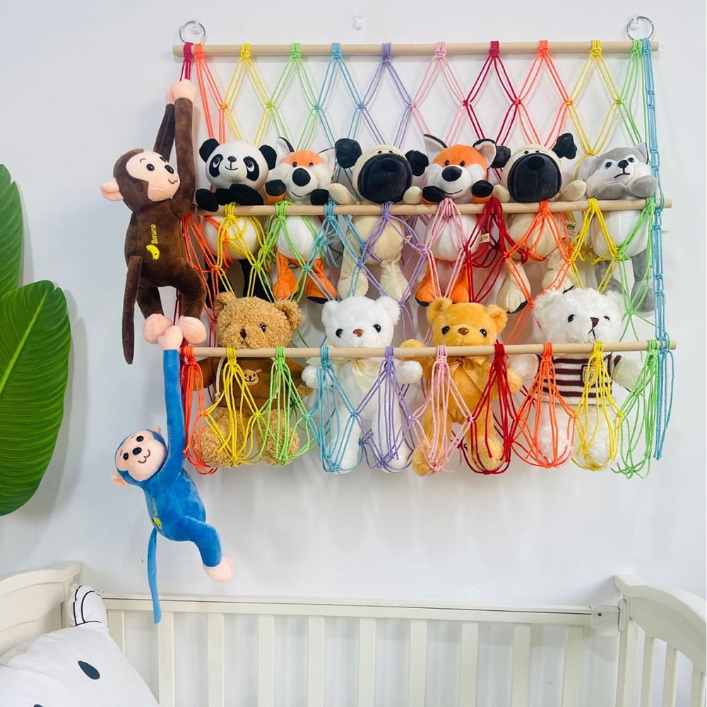 Stuffed Animal Storage Corner Plush Toys Holder,Over Door Organizer ...