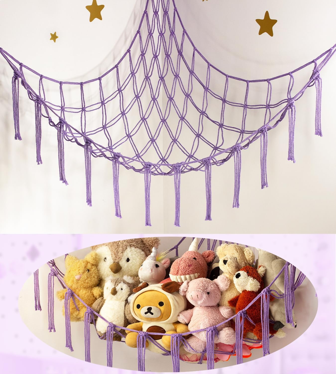 Stuffed Animal Storage Hammock or Net - Toy Hammock Net for Stuffed ...