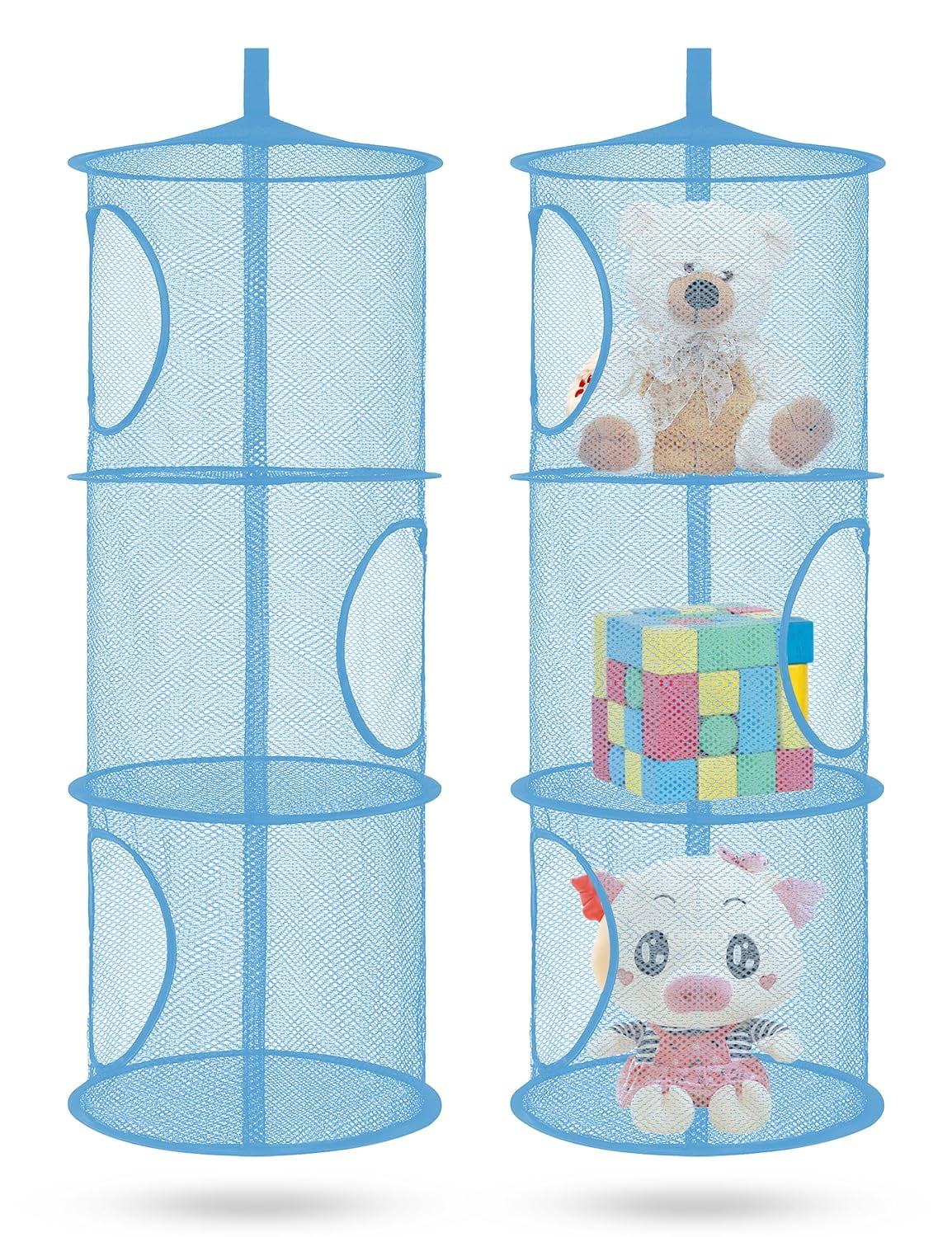 Stuffed Animal Storage Mesh Hanging Storage Space Saver Bags Organizer ...