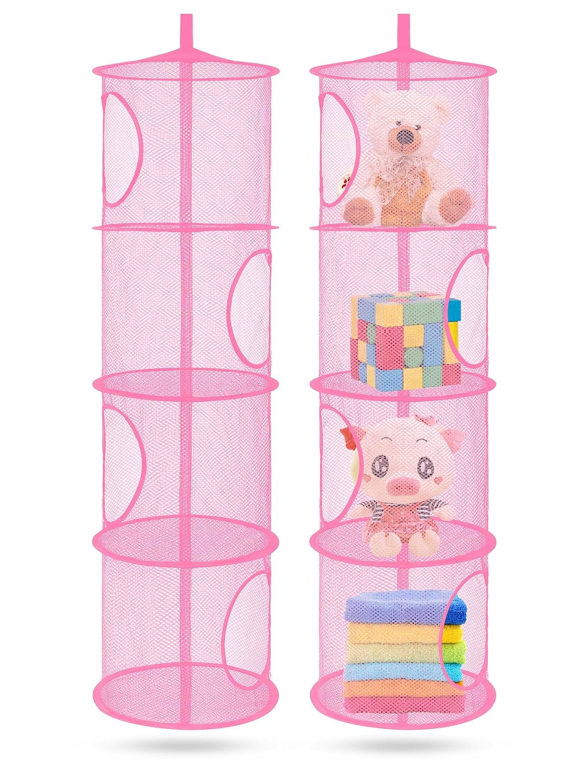 Stuffed Animal Storage Mesh Hanging Storage Space Saver Bags Organizer ...