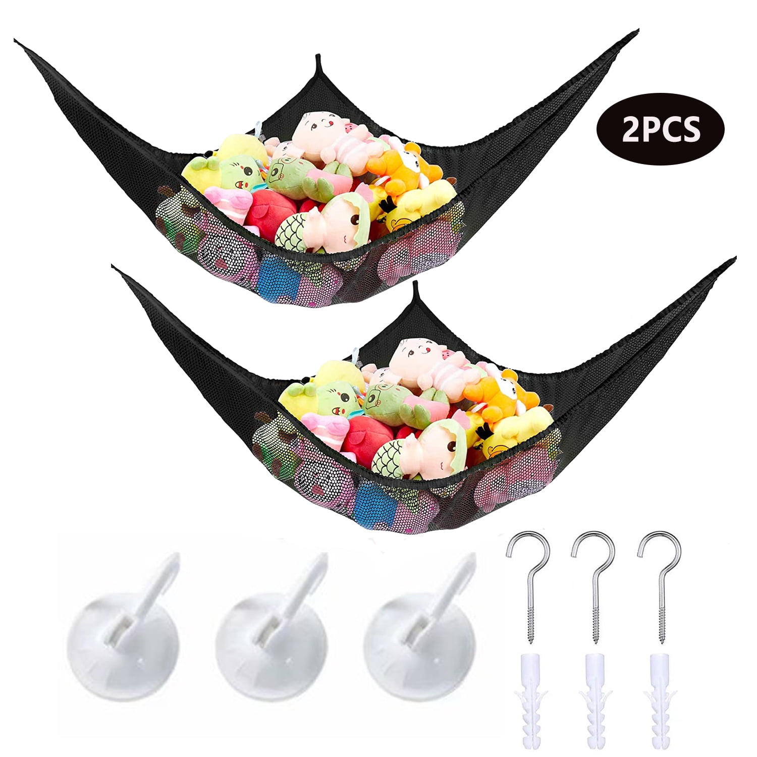 Stuffed Animal Storage Net,Set of 2,Toy Organizer Hammock 83*59*59in ...
