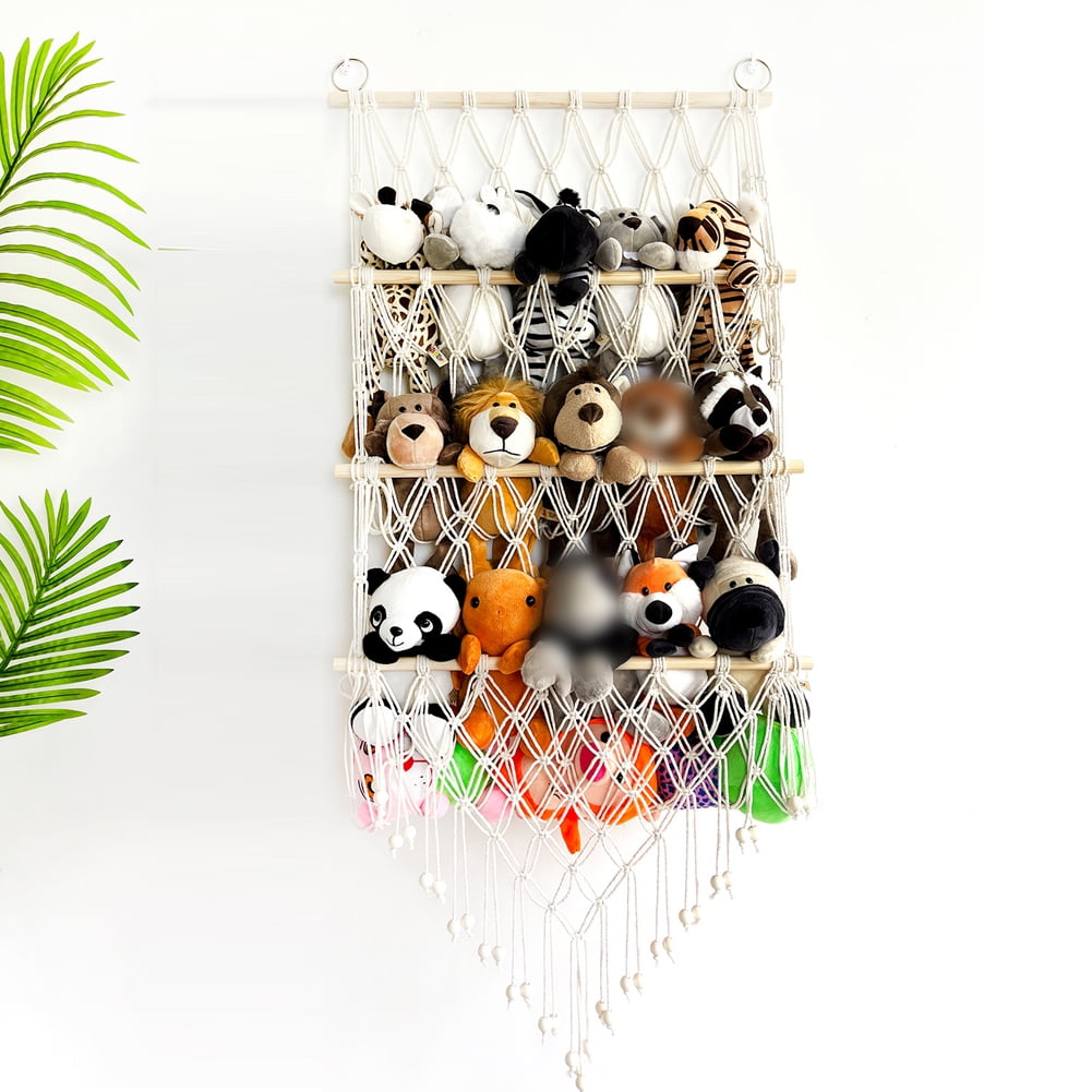 Stuffed Animal Storage Organizers Toy Hammock Corner Hanging Net Stuffy ...