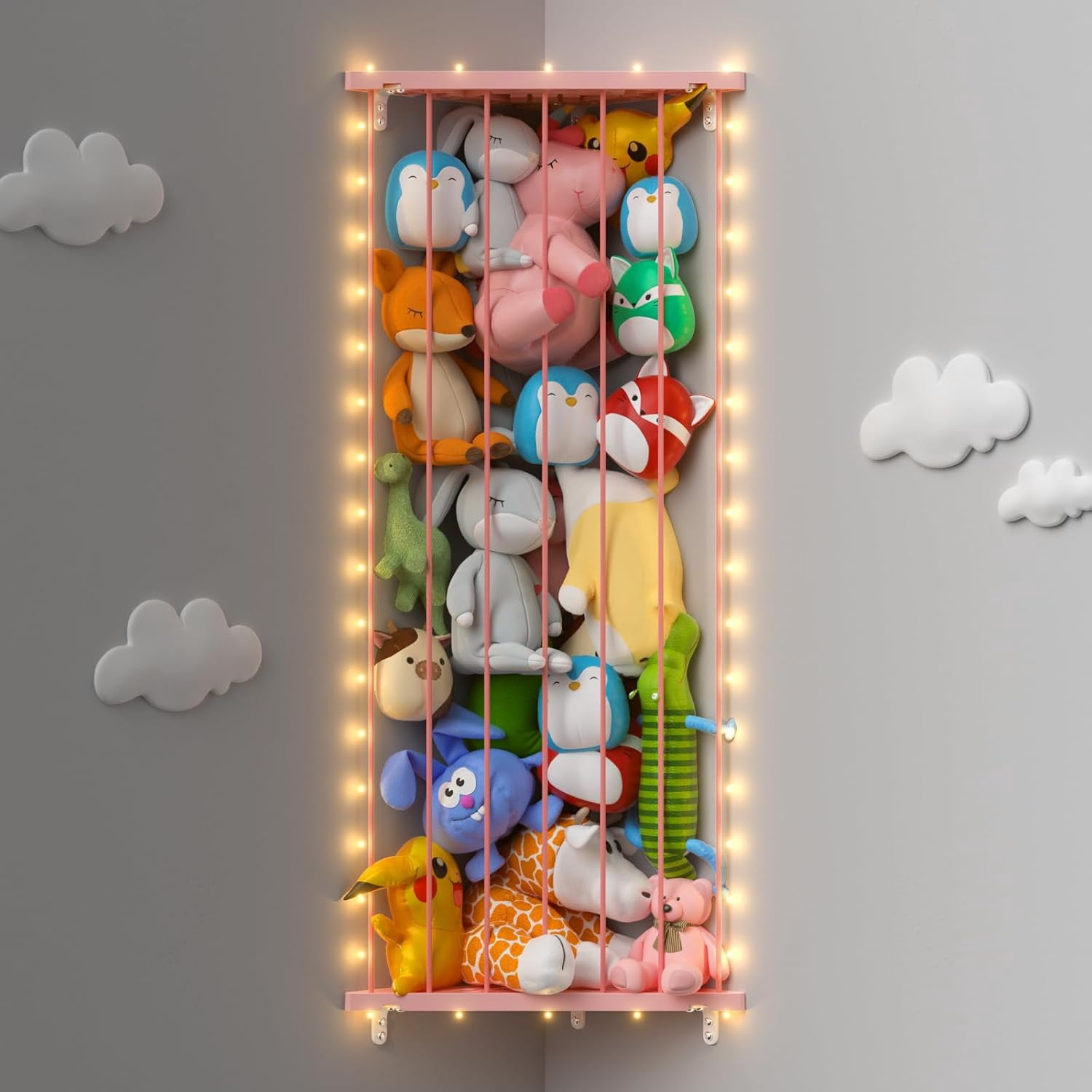 Stuffed Animal Storage Shelf Organizer(Patented) - Corner Stuffed ...