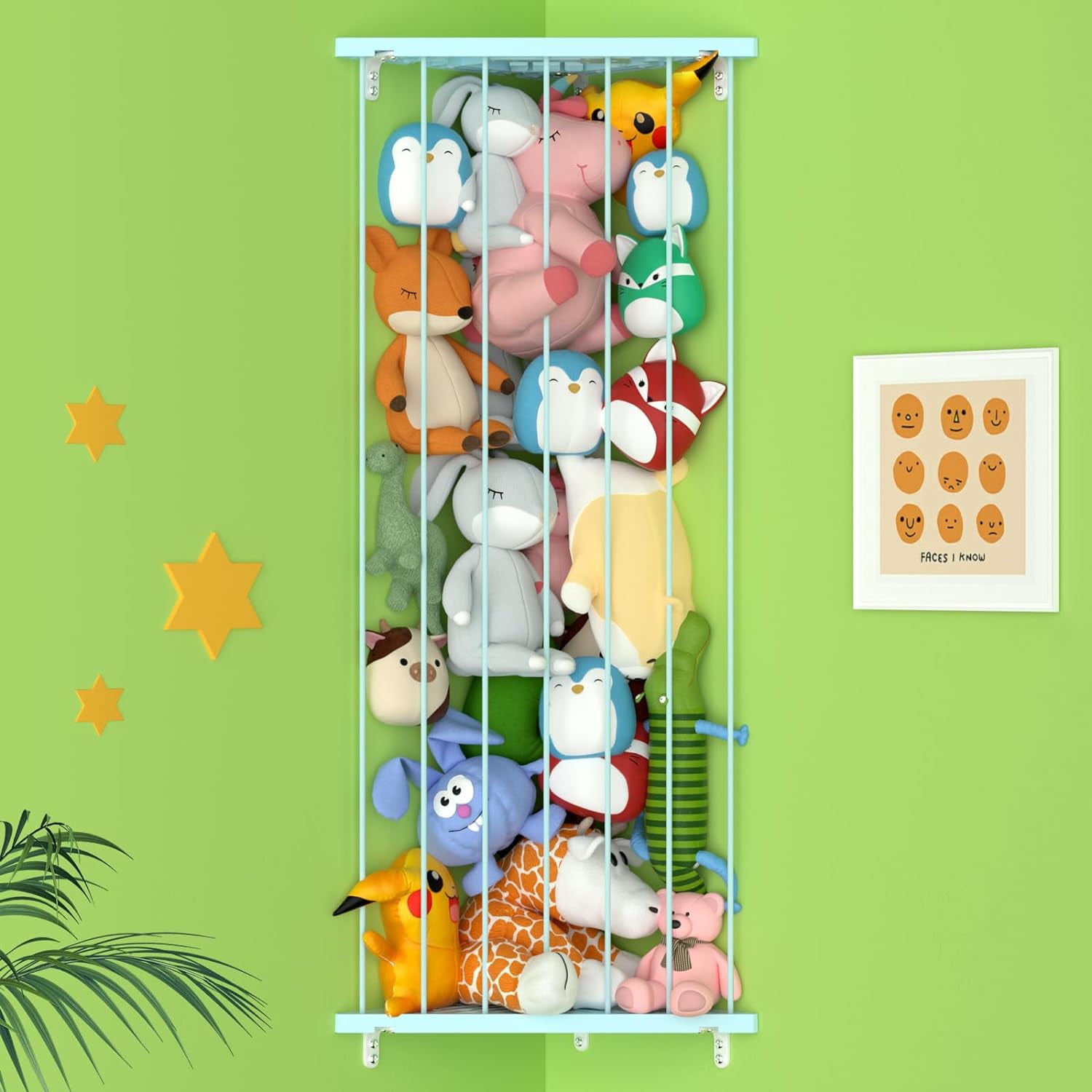 Stuffed Animal Storage Shelf Organizer(Patented) - Corner Stuffed ...