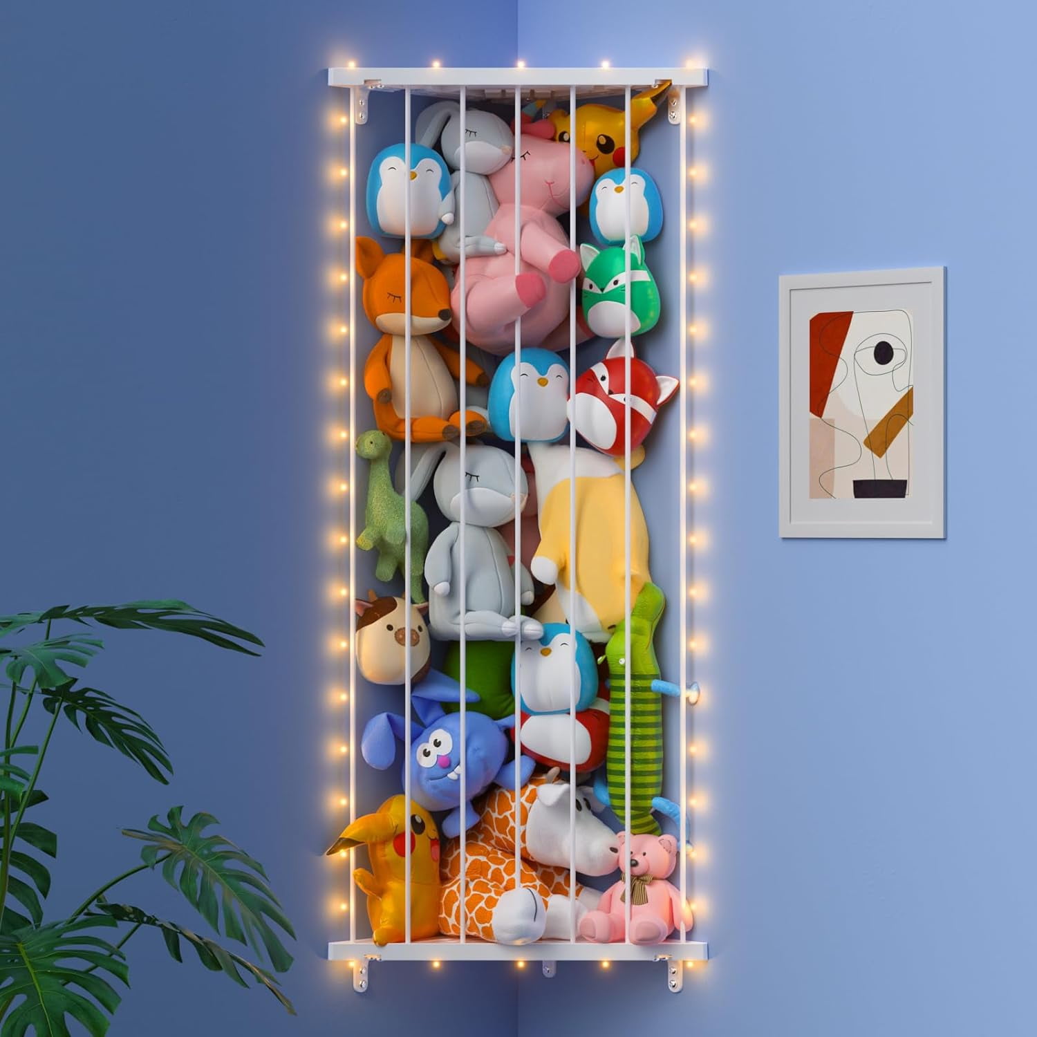 Stuffed Animal Storage Shelf Organizer(Patented) - Corner Stuffed ...