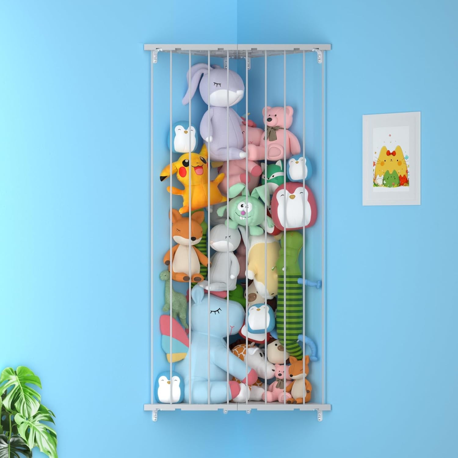 Stuffed Animal Storage Toy Organizer(Patented) - Large Corner Stuffed ...