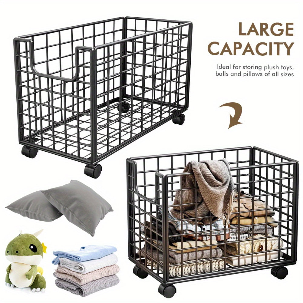 Stuffed Animal Storage - Trolley on Wheels Storage Trolley Metal ...