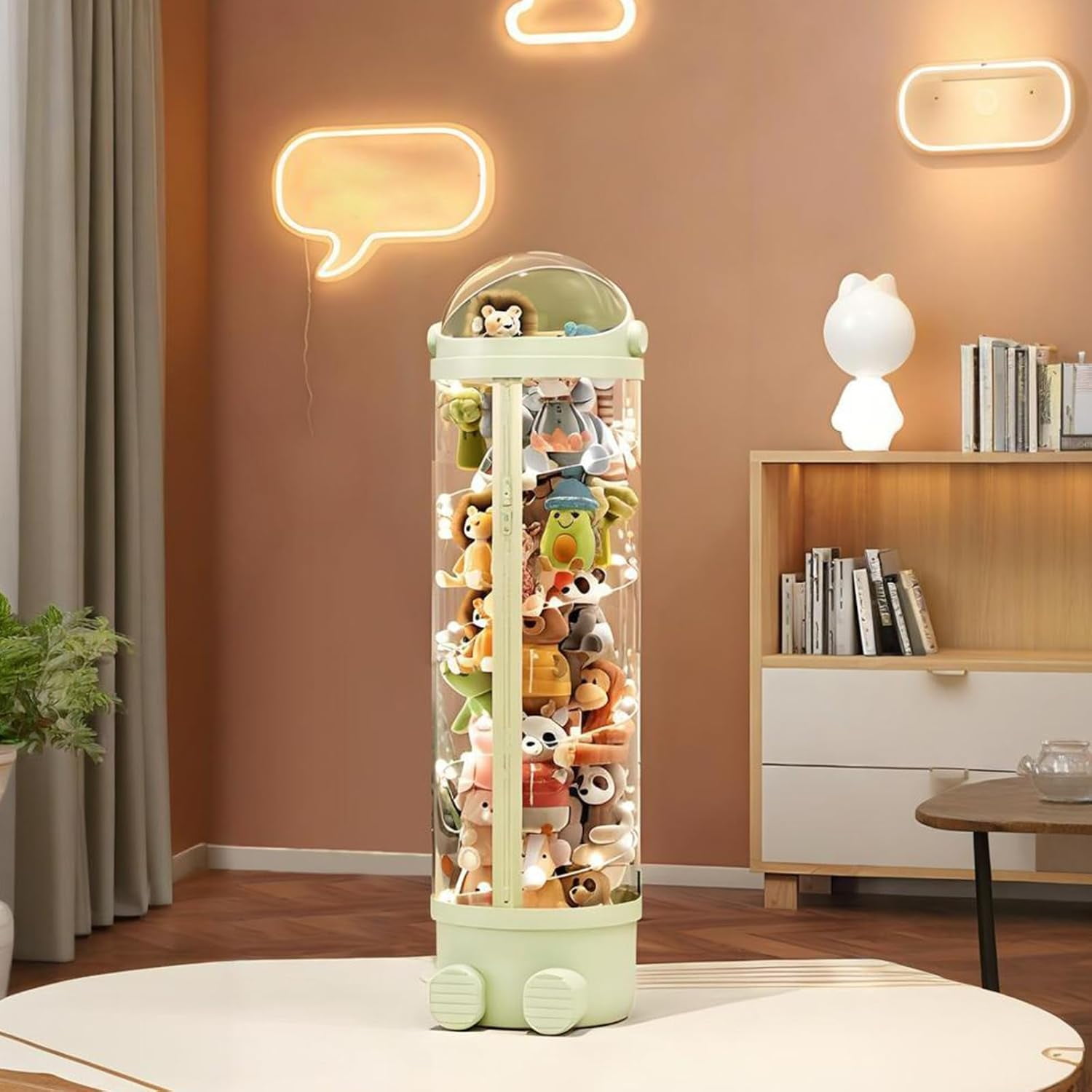 Stuffed Animal Storage Tube, Toy Storage Tube, Clear Toy Organizer with ...