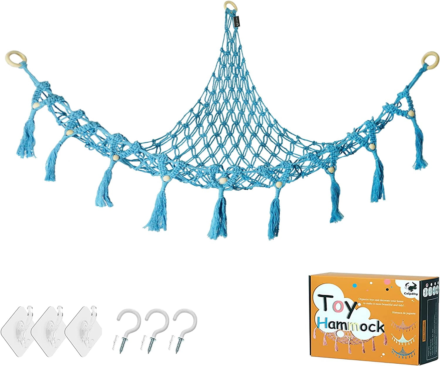 Stuffed Animal Toy Hammock Corner Hammock Organizer Display Rack ...
