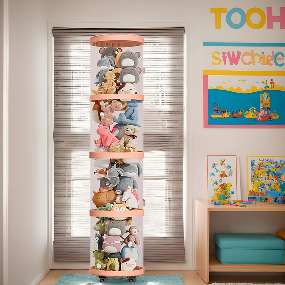 Stuffed Animal Tube Storage Bedroom Plush Toy Storage Tube Dustproof ...