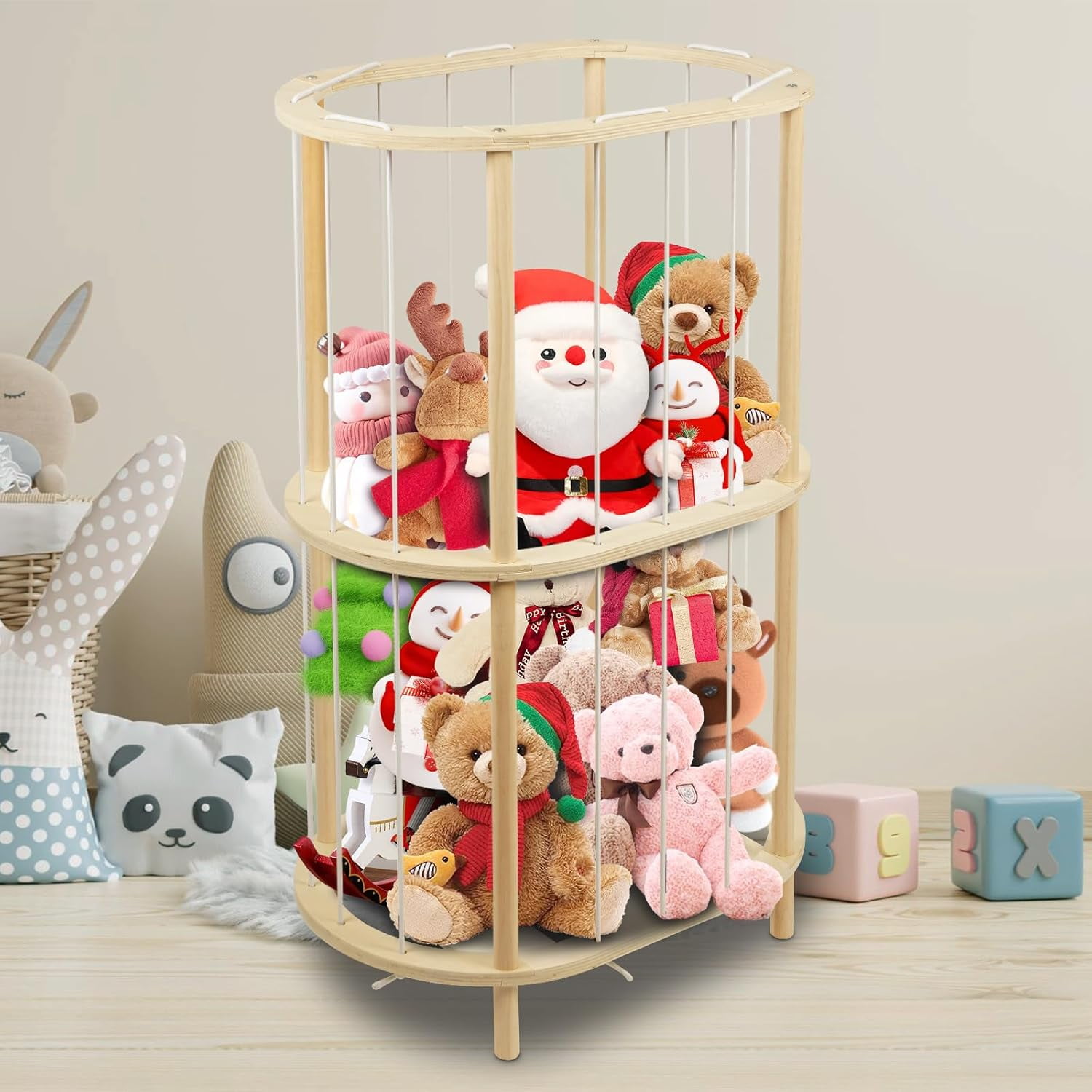 Stuffed Animal Zoo Storage Extra Large Wooden Stuffed Animal Holder ...