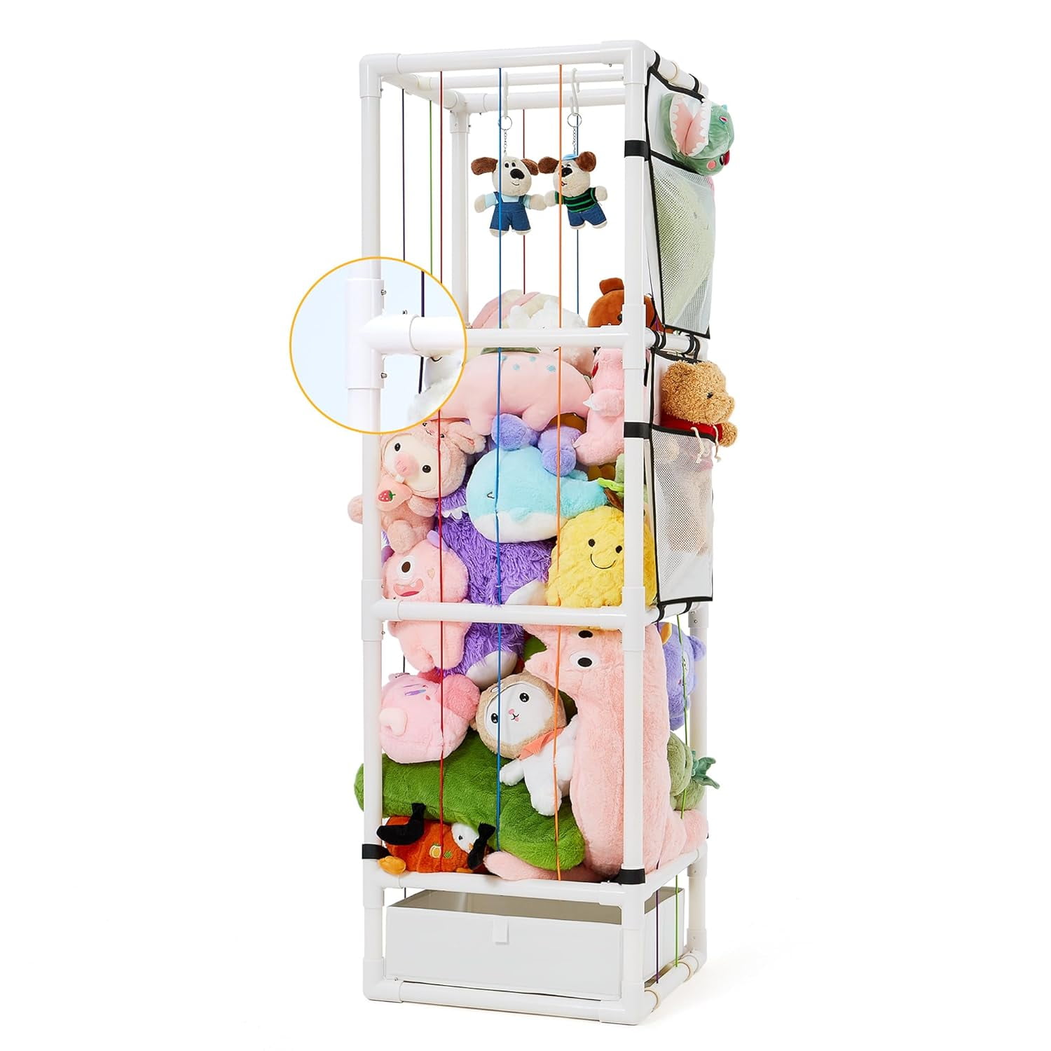 Stuffed Animal Zoo Storage, (White) ABS Stuffed Animal Holder Plush ...