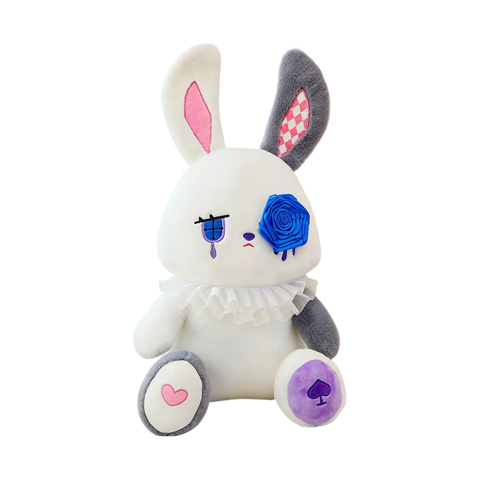Stuffed Animals Adorable Gothic Bunny Plush Toy with Unique Embroidery ...