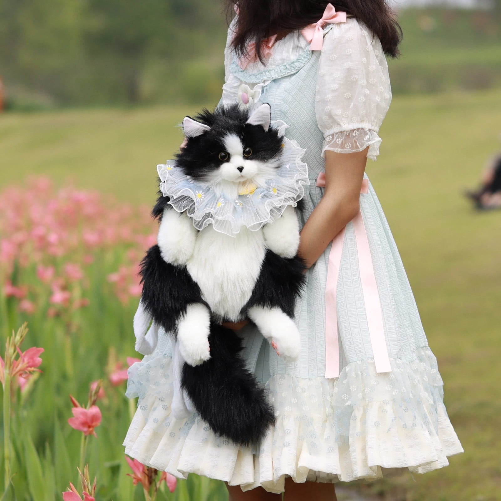 Stuffed Animals Backpack - Cute Cat plush Backpack Toy, Handcrafted ...