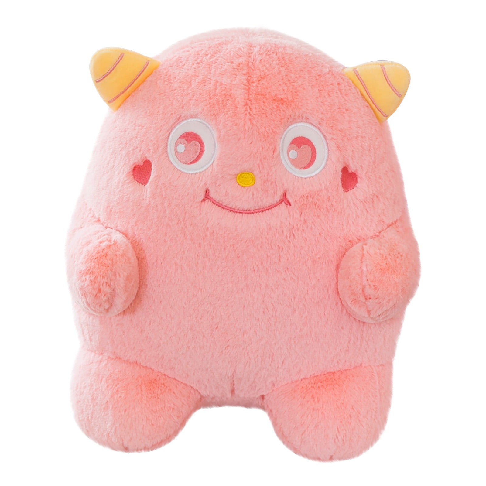 Stuffed Animals, Big-Eye Cute Animal Plush Toy Soft Pink Huggable Doll ...