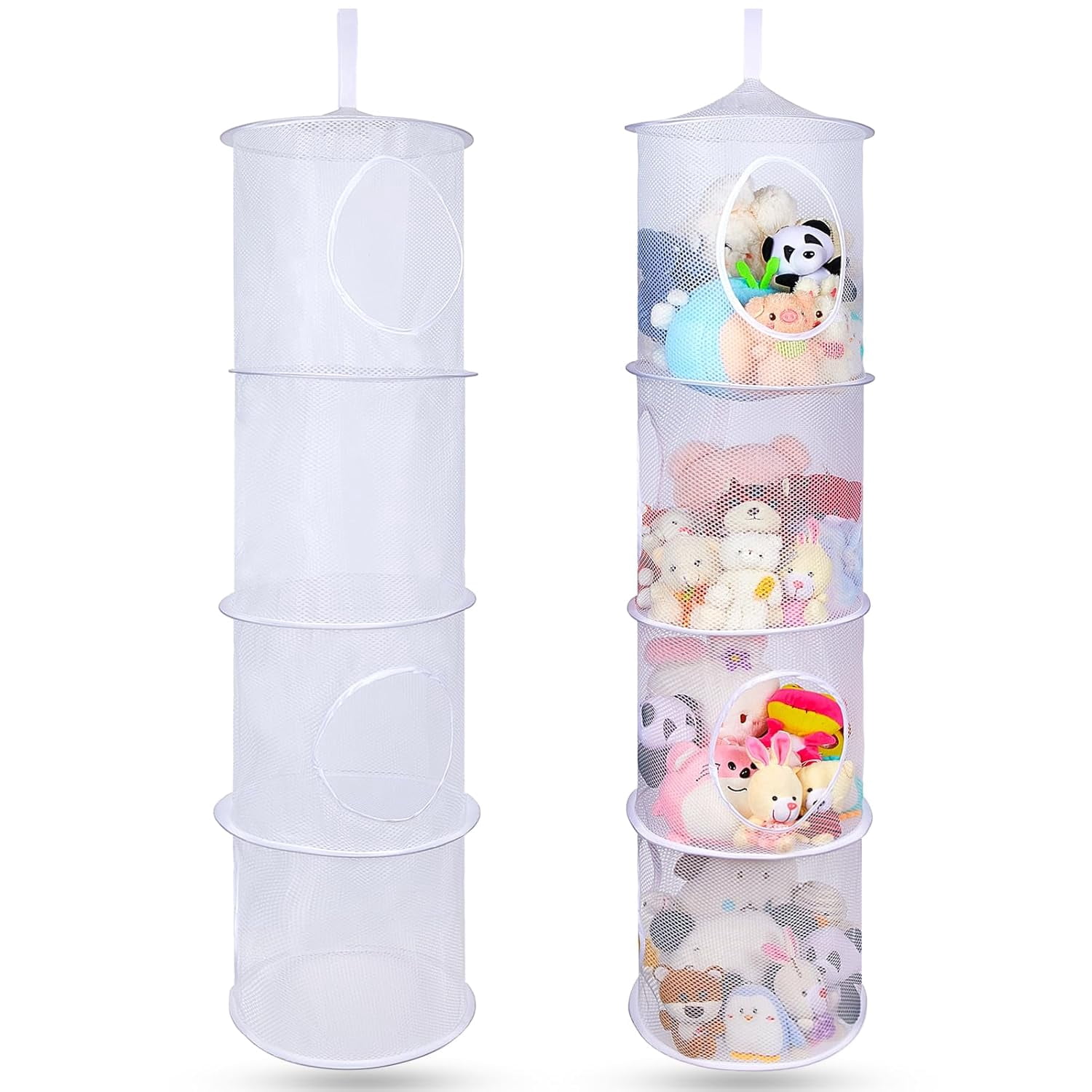 Stuffed Animals Net or Hammock 2 Pcs Stuffed Animals Storage Toy Net ...