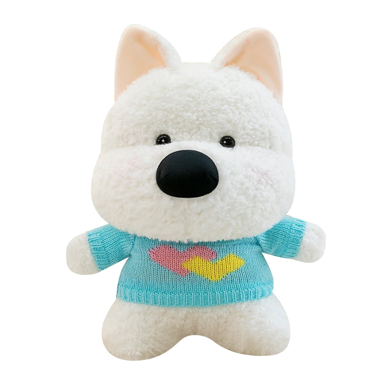 Stuffed Animals Plushies Adorable Plush Dog Toy With Cute Heart Sweater ...