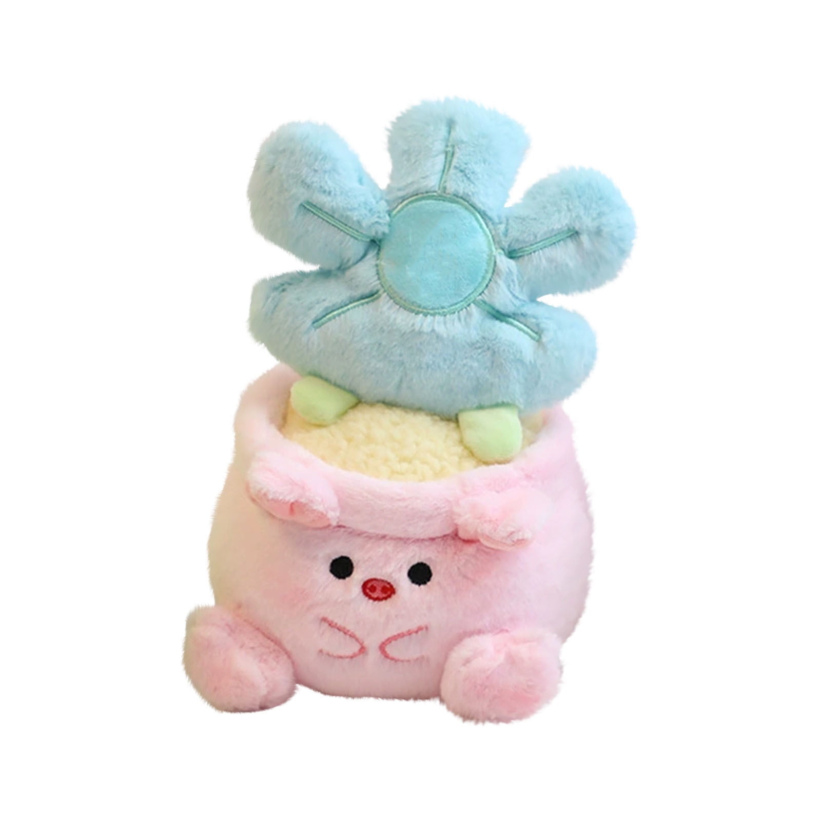 Stuffed Animals Plushies Adorable Plush Piggy Flower Pot Toy Soft ...