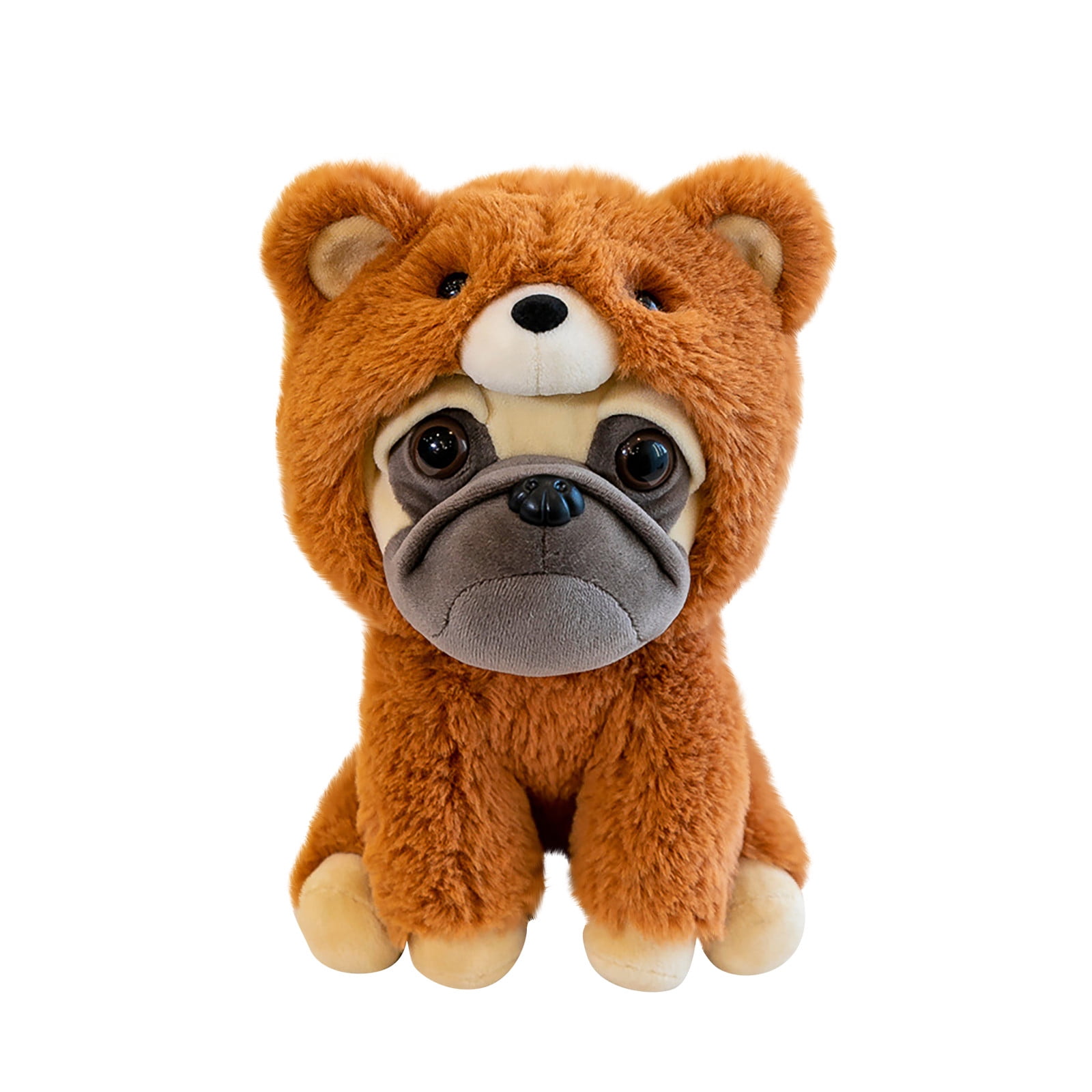 Stuffed Animals, Realistic Plush Toy Cute Pug Dog Convertible Soft Toys ...