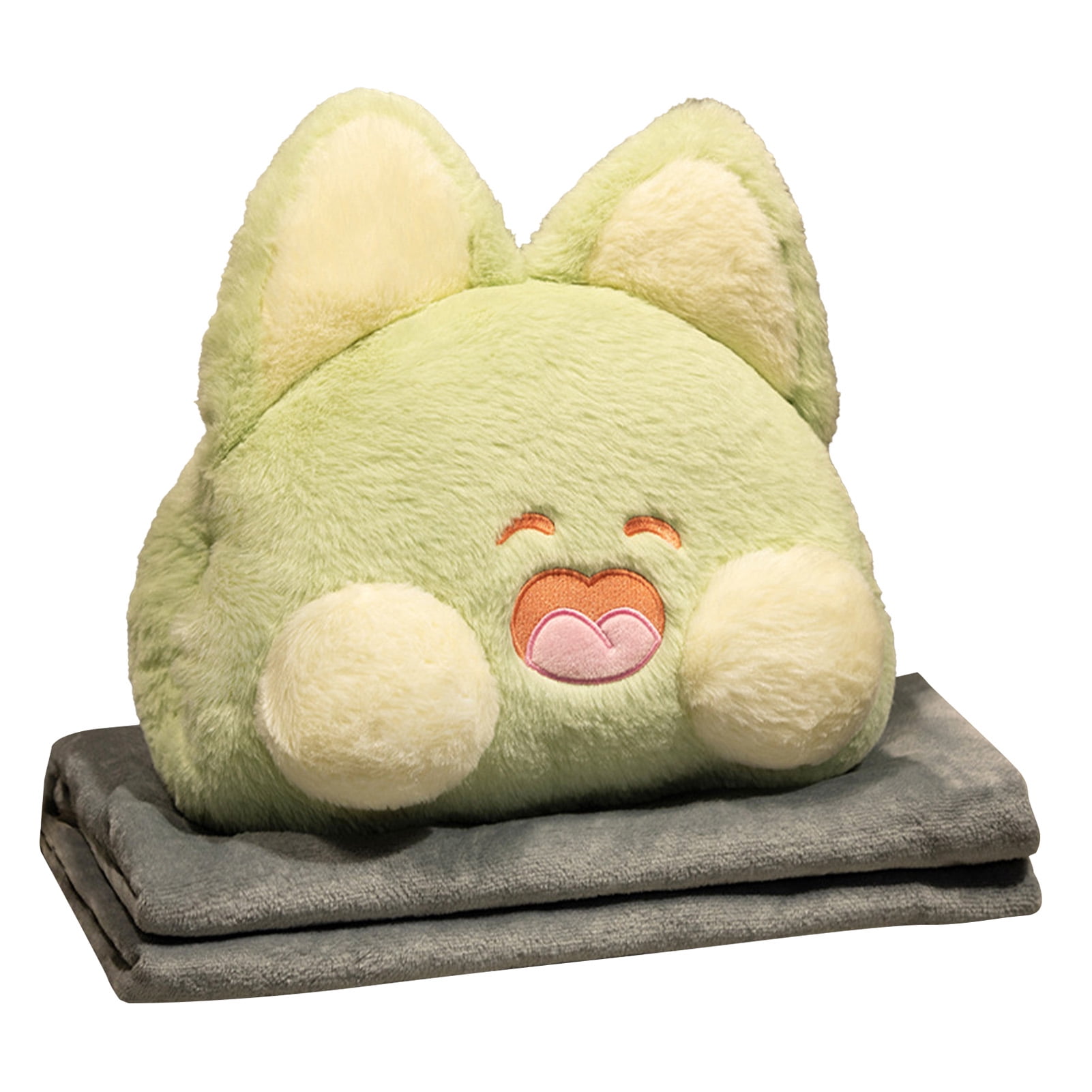 Stuffed Animals Travel Blanket Pillow Set Soft Plush Hugging Pillow ...