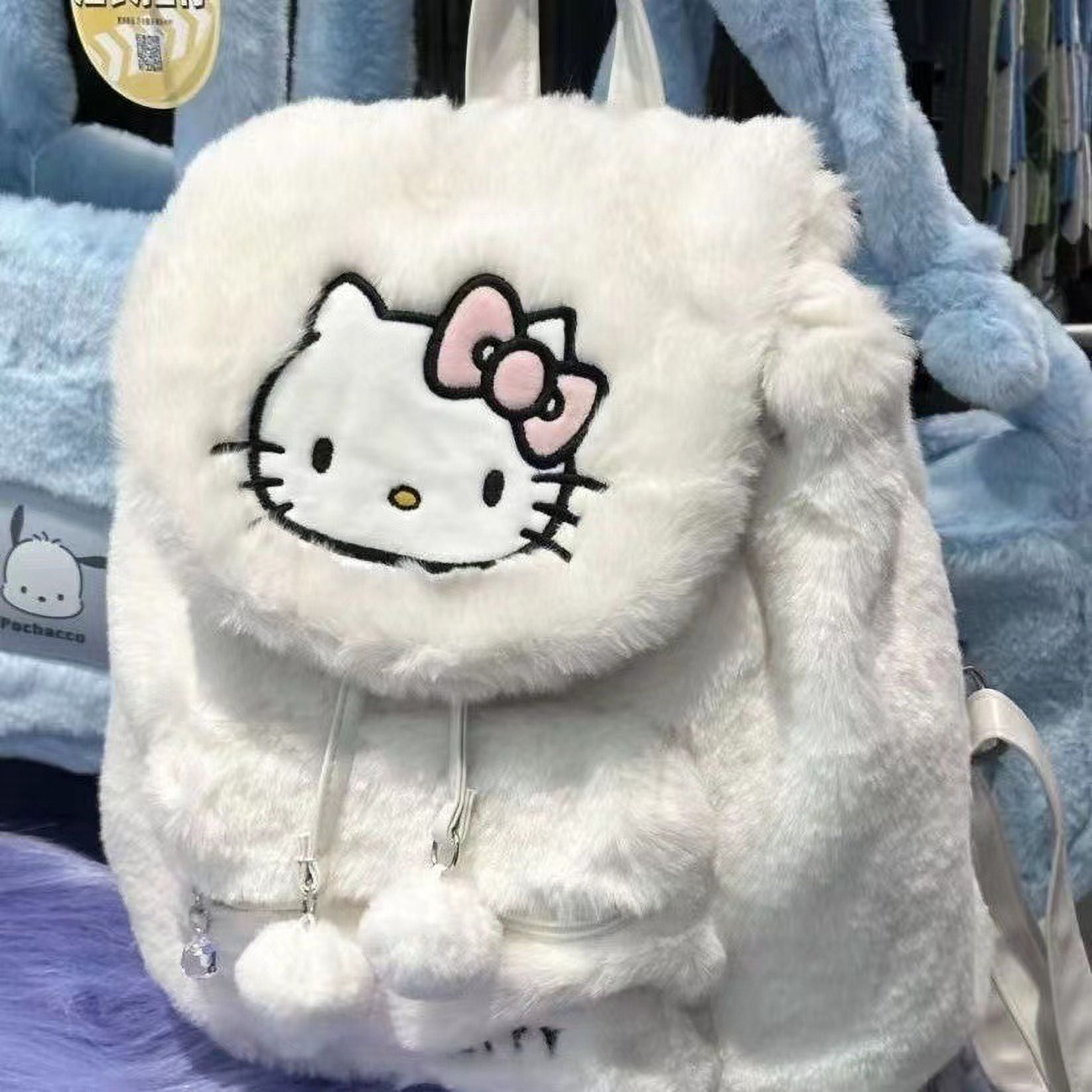 Stuffed Backpack Cute Cartoon Kuromi Melody Stuffed Backpack Handbag ...