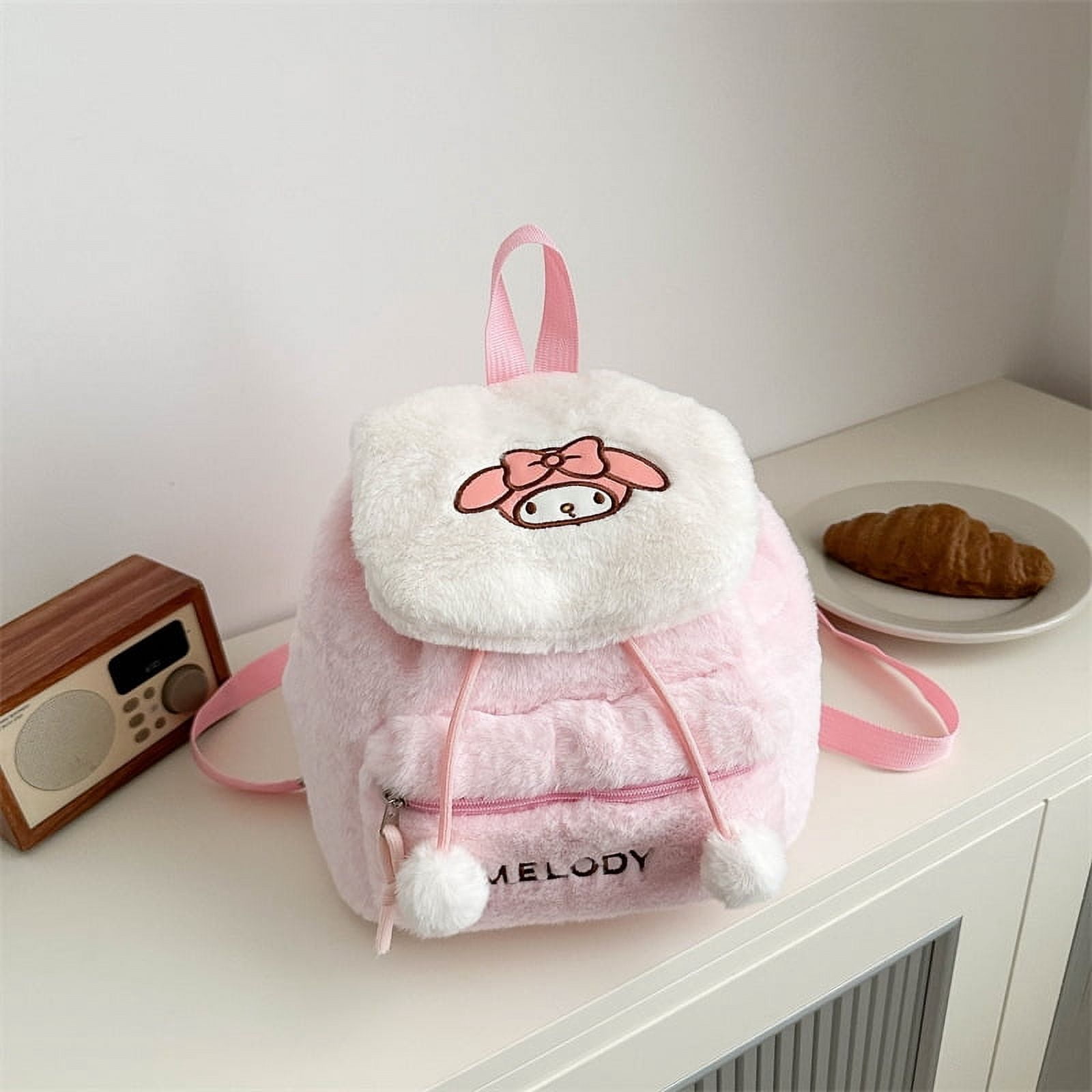 Stuffed Backpack Cute Cartoon Kuromi Melody Stuffed Backpack Handbag ...