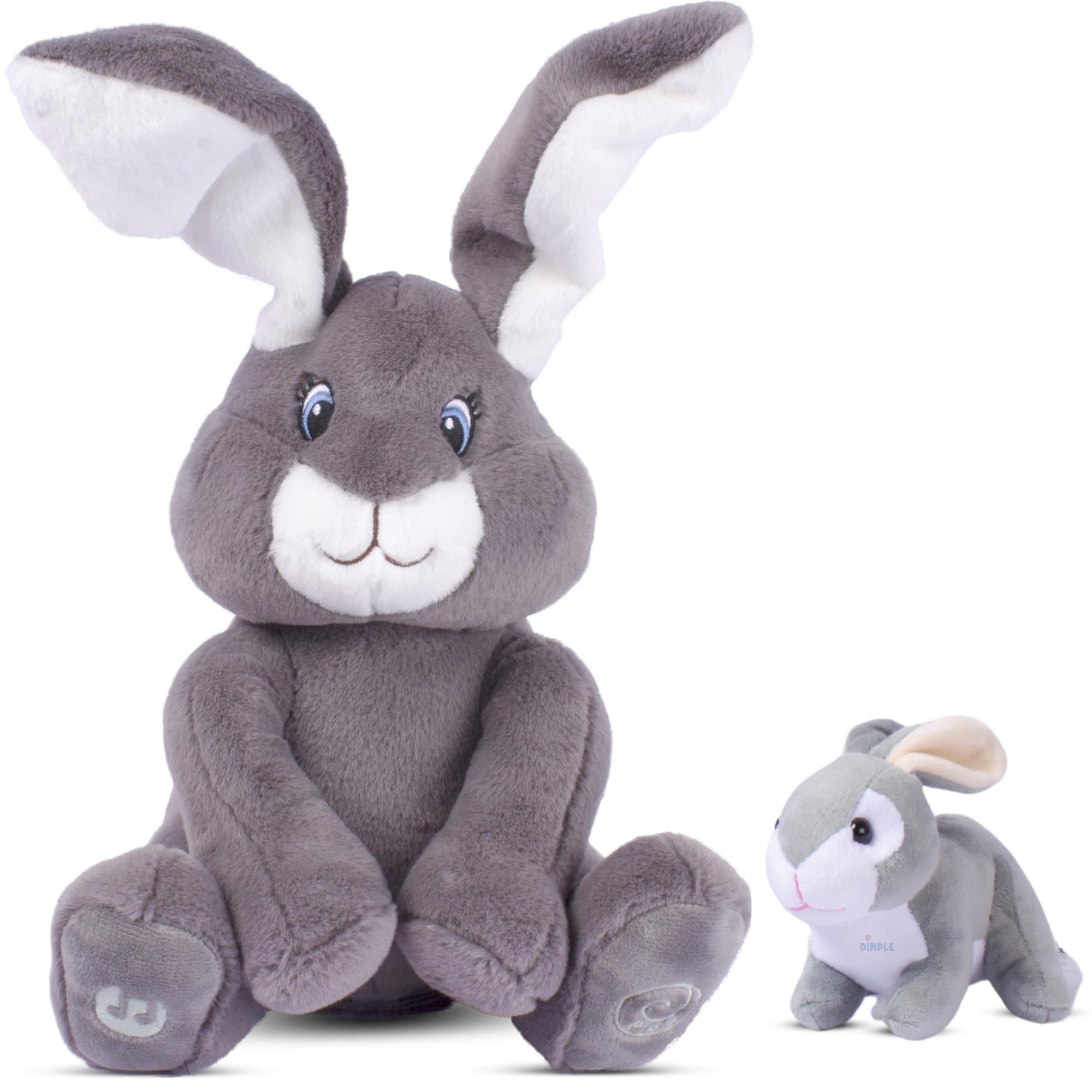Stuffed Bunny Set - Milo Stuffed Bunny Toy, Animated Interactive Bunny ...