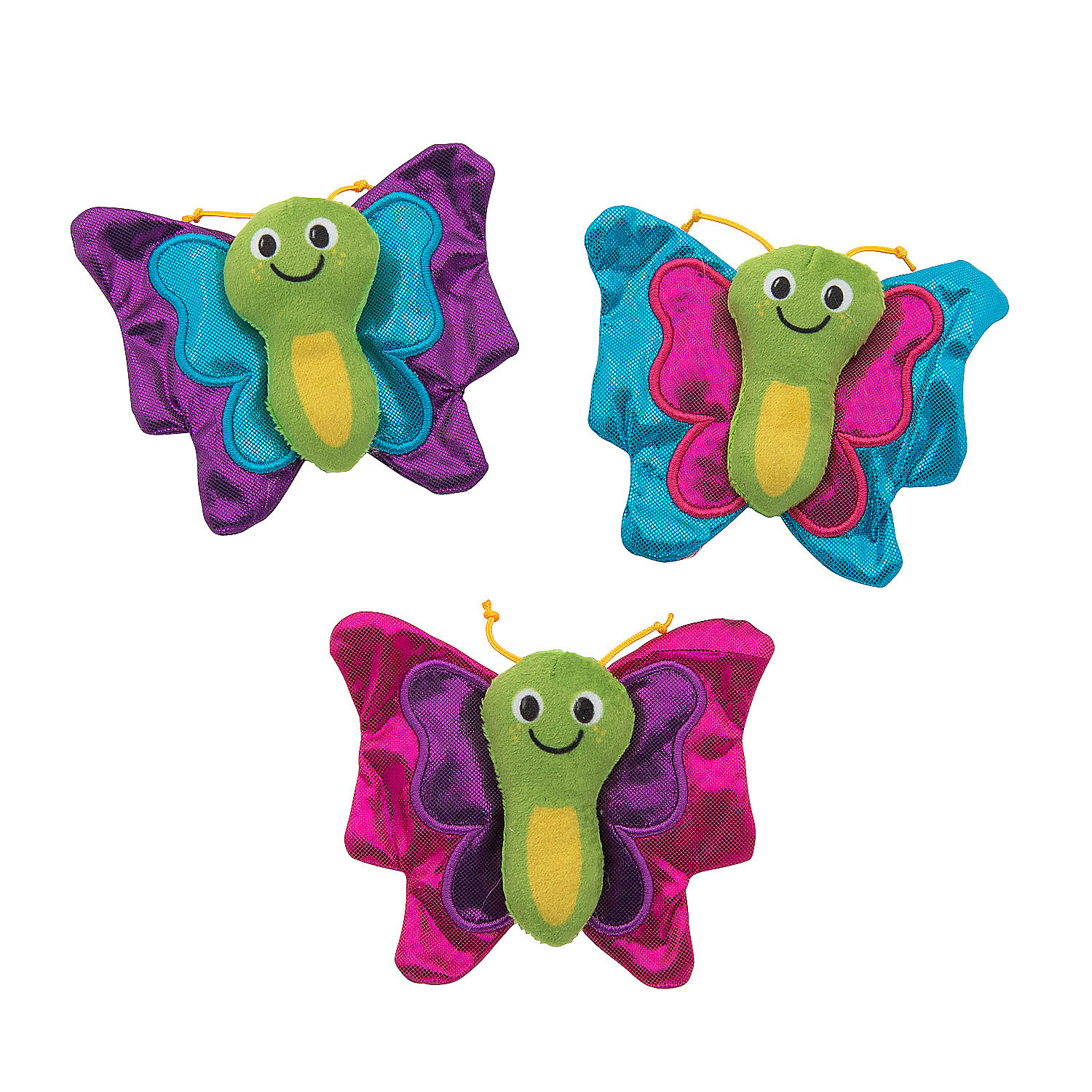 Stuffed Butterflies with Shiny Wings, Toys, Birthday, Party Favors, 12 ...
