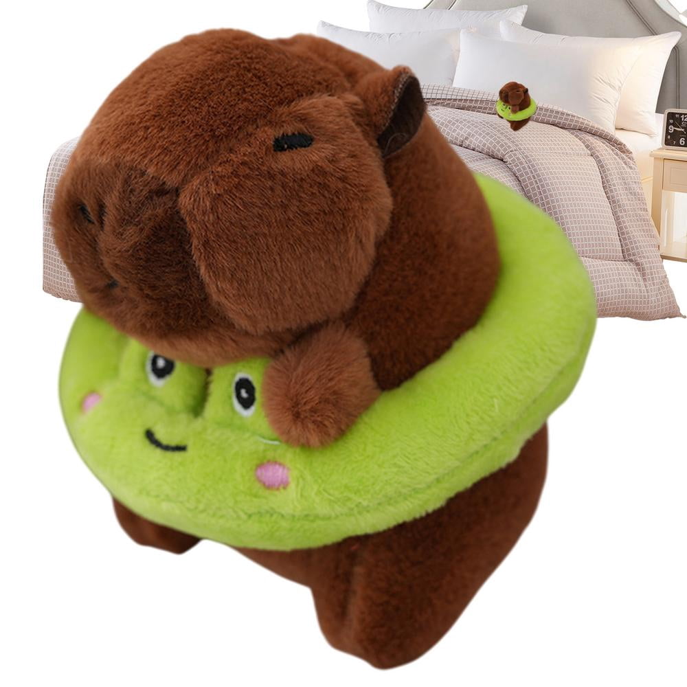 Stuffed Capybara Key Chain, Super Soft 4Inch Swimming Capybara Pendant ...