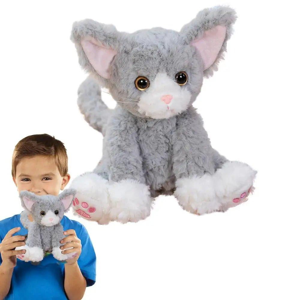 Stuffed Cat Toy Kitten Stuffed Animal Realistic Plush Toy Children'S ...