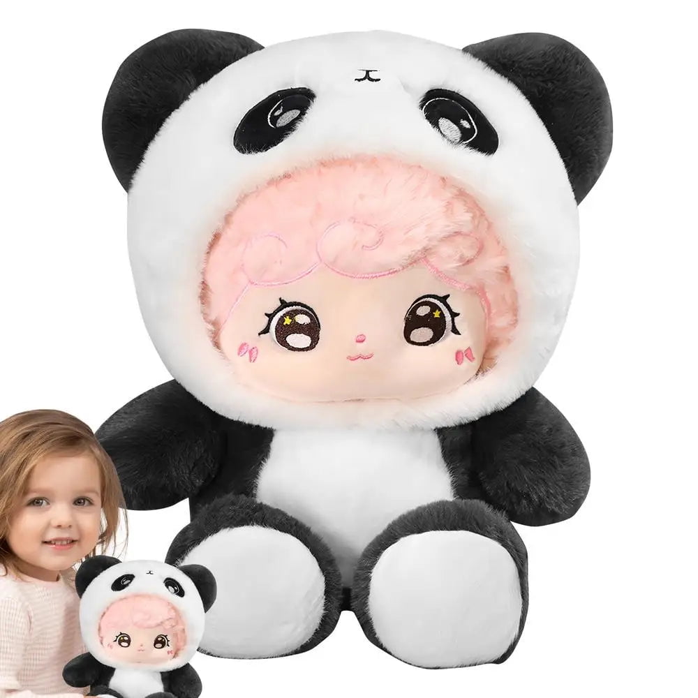 Cartoon Plush Dinosaur Panda Doll - Realistic Transformation Stuffed ...