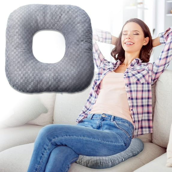 Stuffed Donut Pillow Seat Cushion | for Tailbone and Coccyx Pain ...