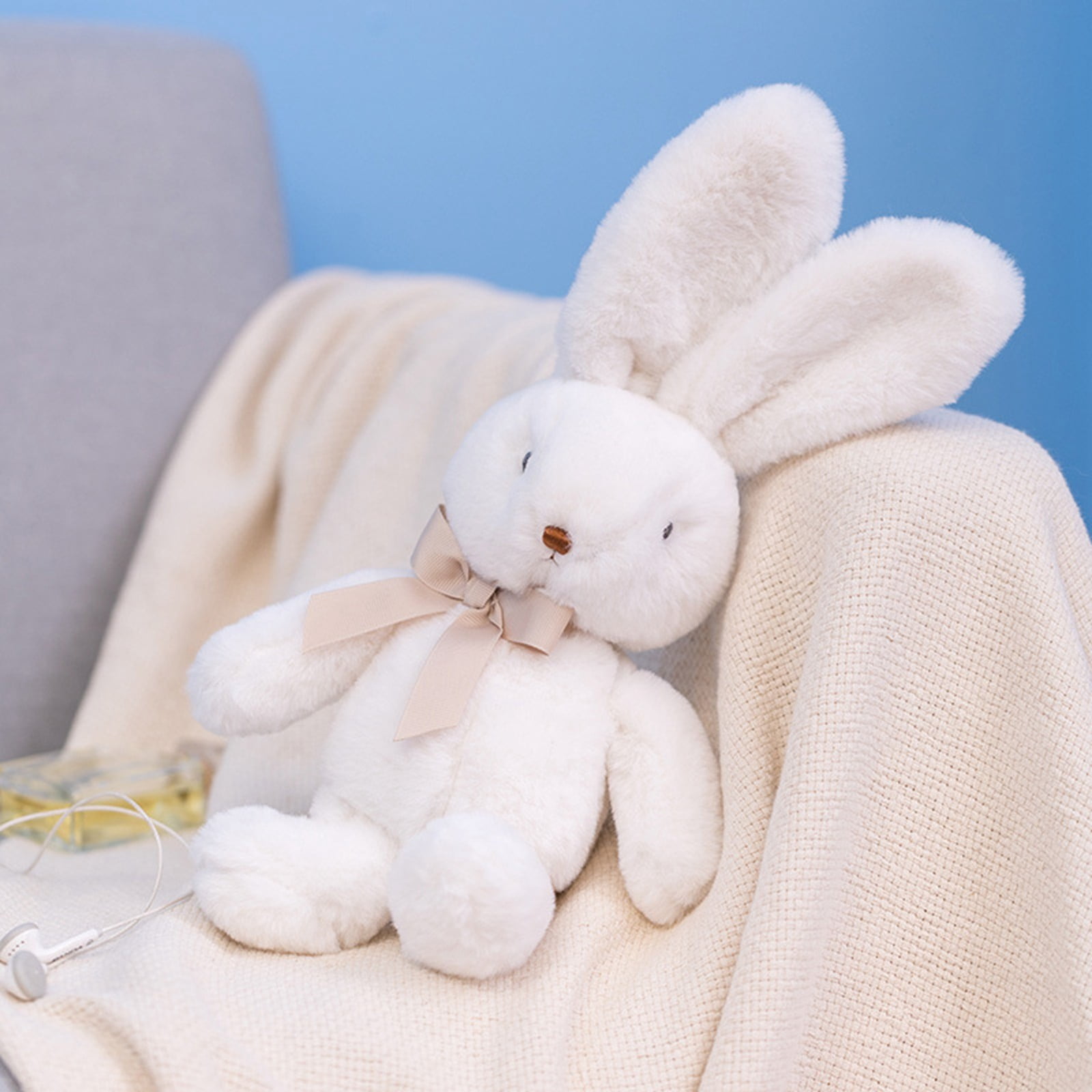 Stuffed Easter Bunny Plush, Fluffy Bunny Plushies, Cute Stuffed Bunny ...