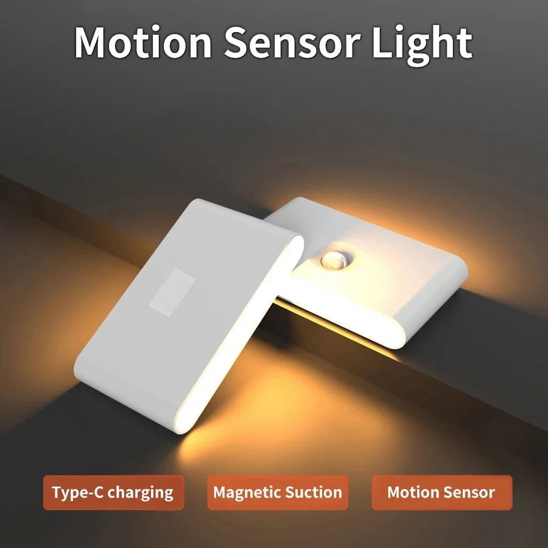 Motion Sensor Led Night Light Rechargeable Human Body Induction Wall ...