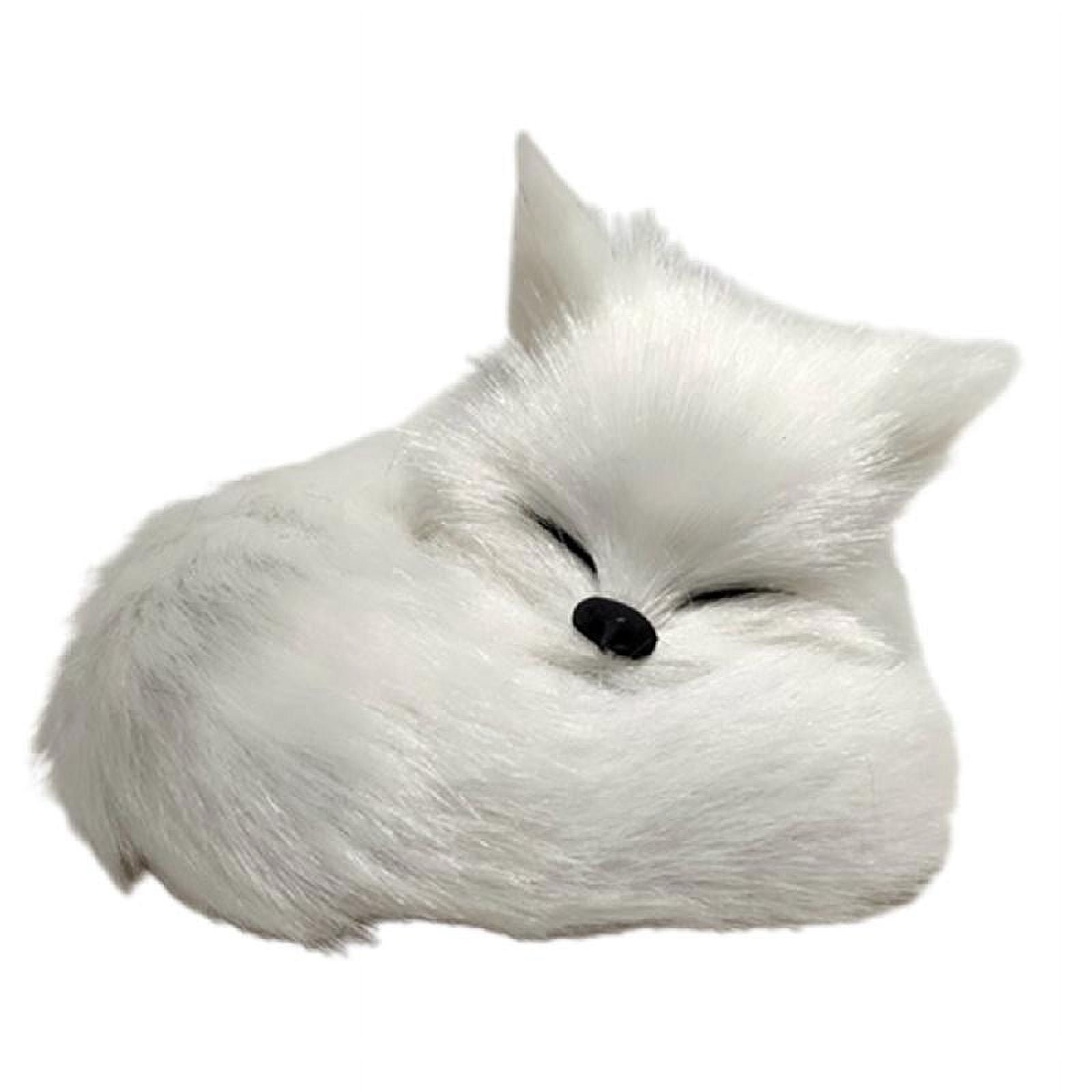 Stuffed Plush Figure Toy Fox Super Realistic Lifelike Fox for Children ...