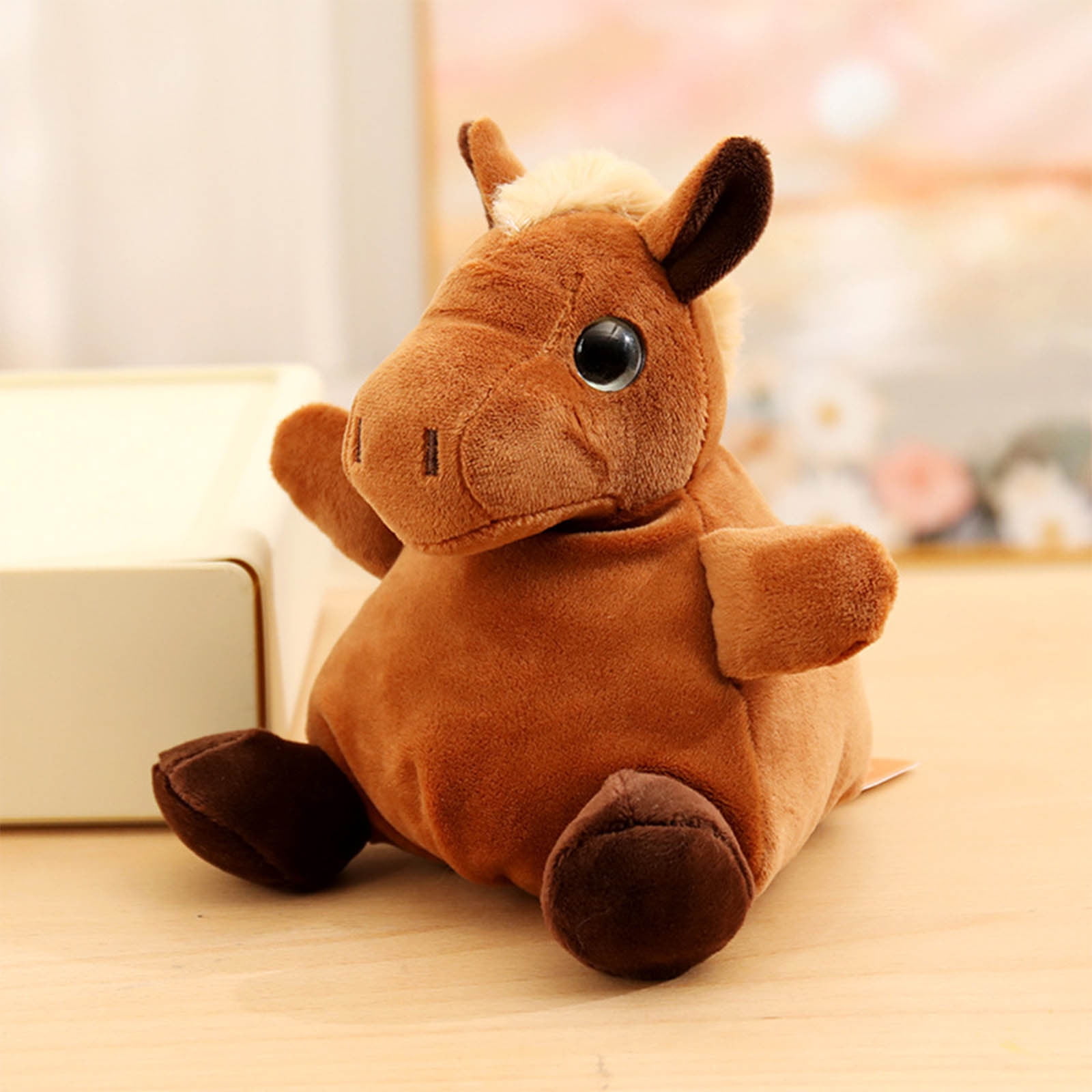 Stuffed Pony Plush Toy,Horse Stuffed Animal,Cute Pony Plush Pretend ...